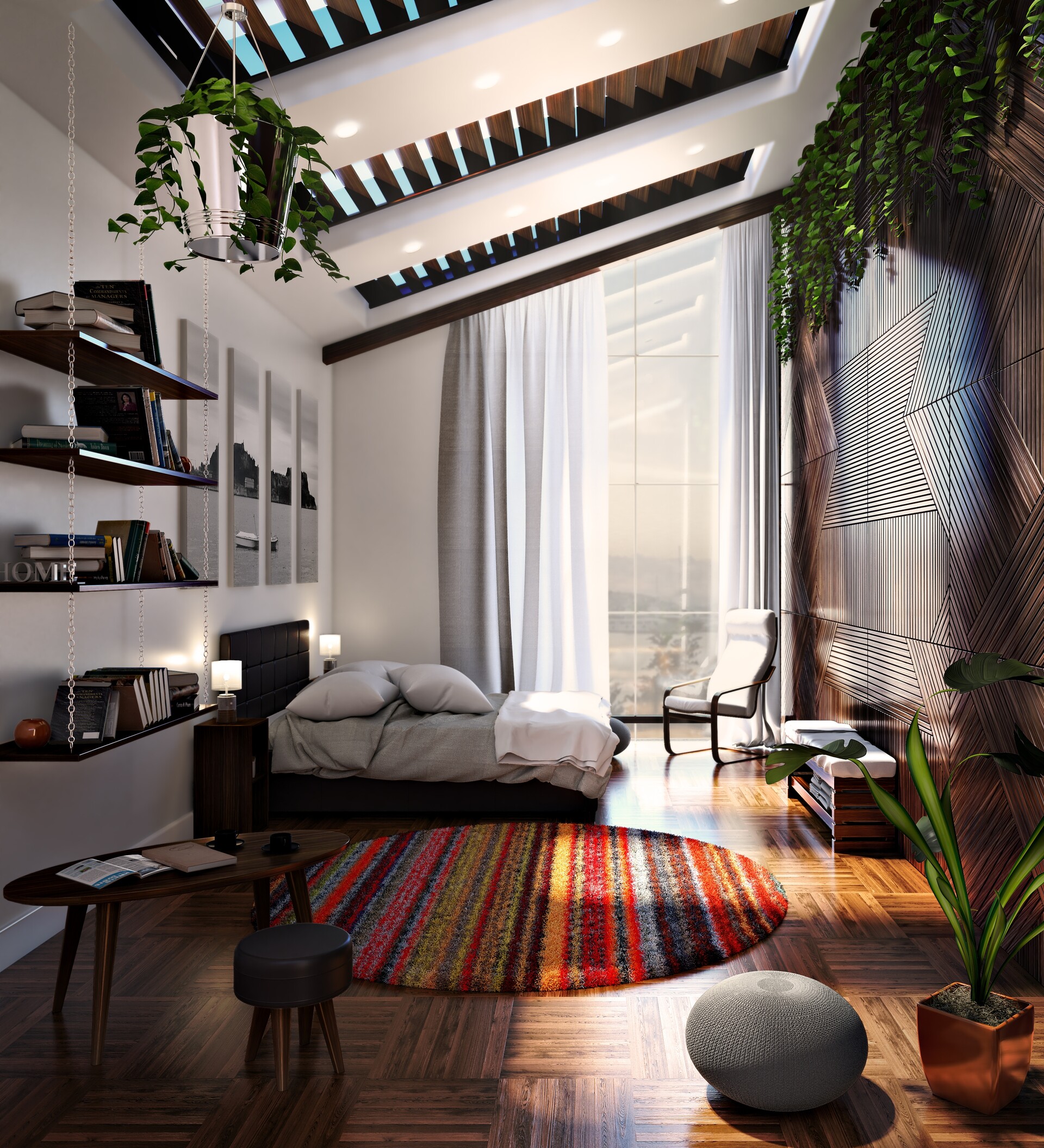 ArtStation - 3D Architectural Visualization Interior Loft.