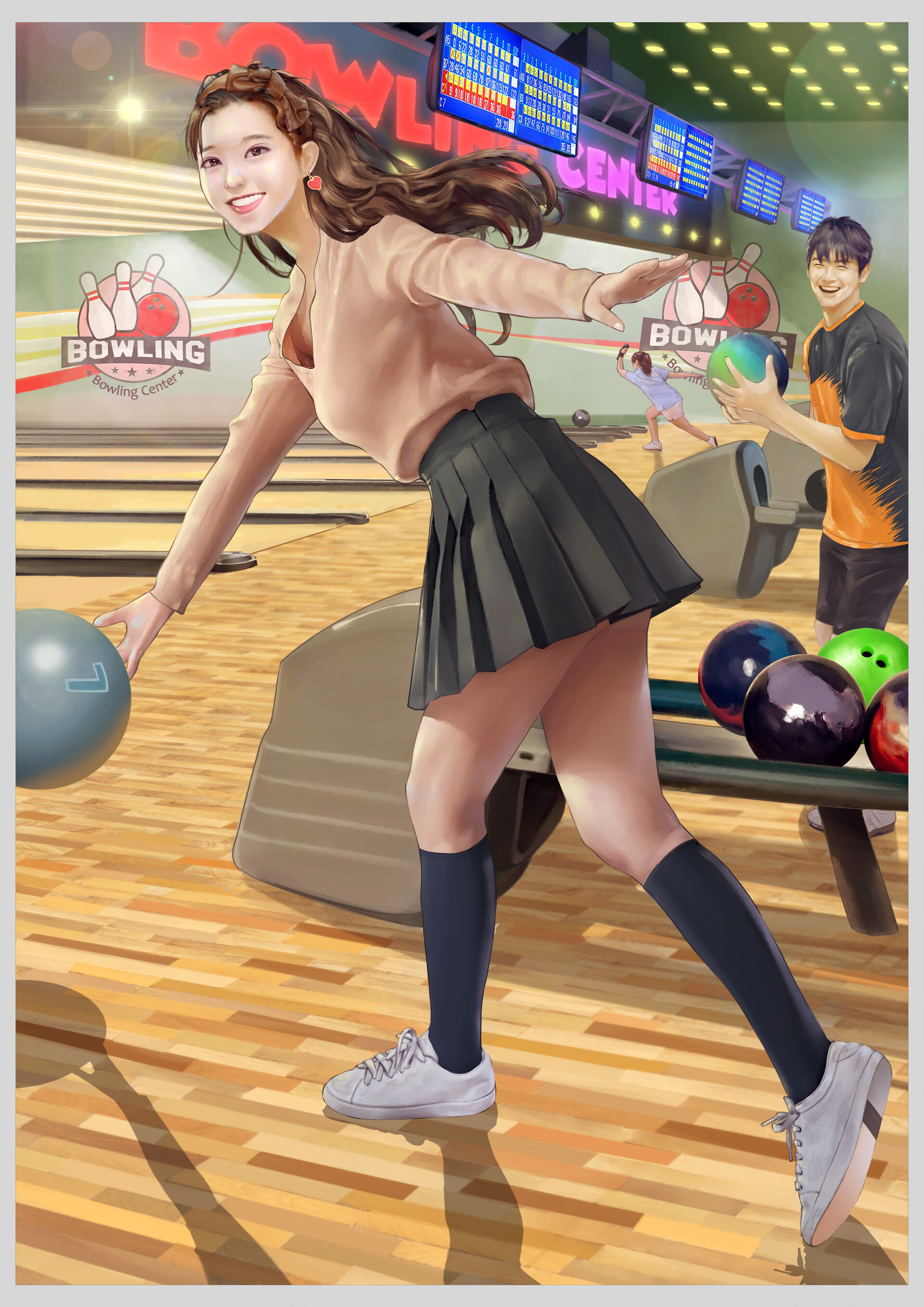 ArtStation - Playing Bowling