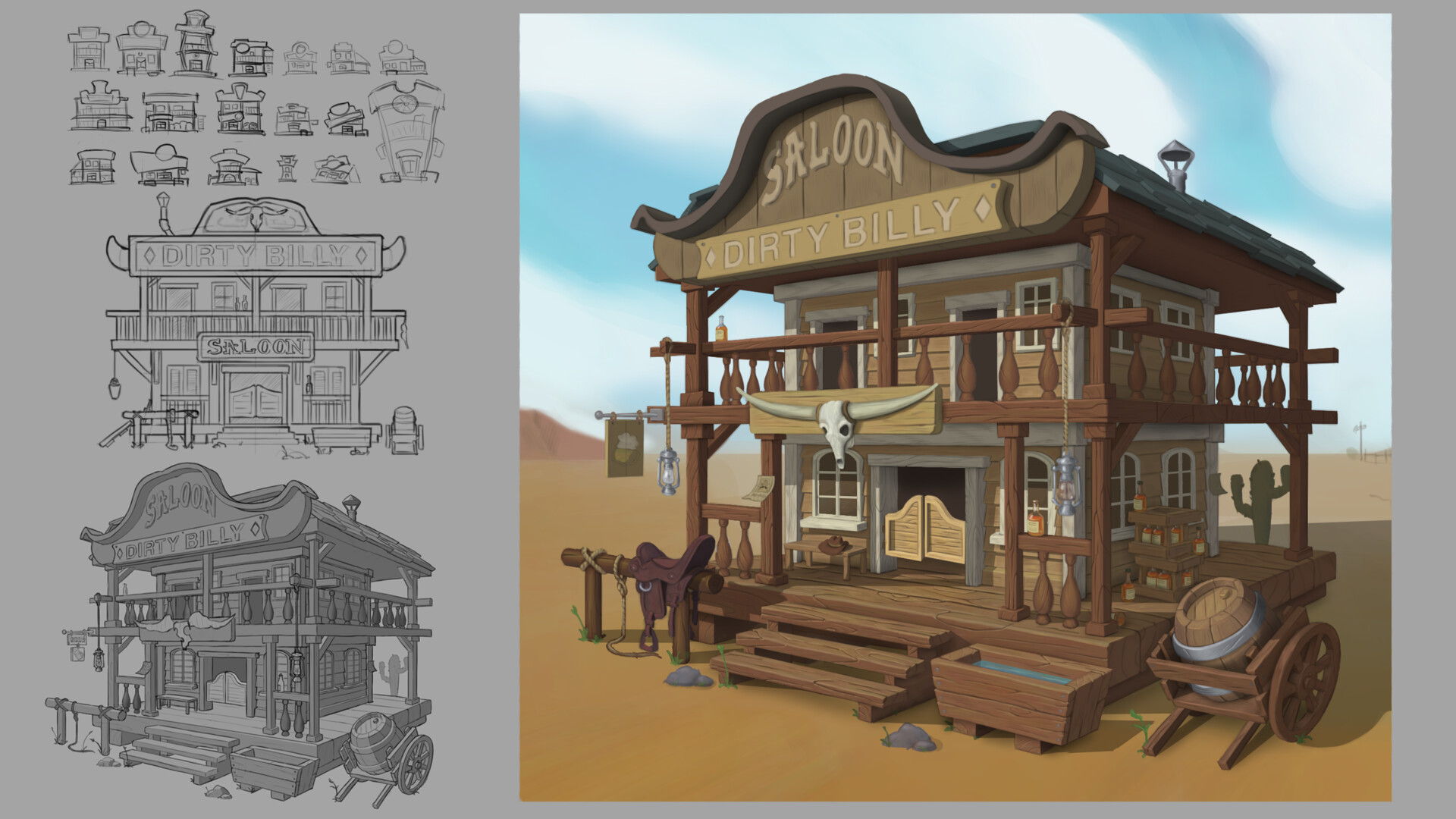 ArtStation - Saloon - concept art