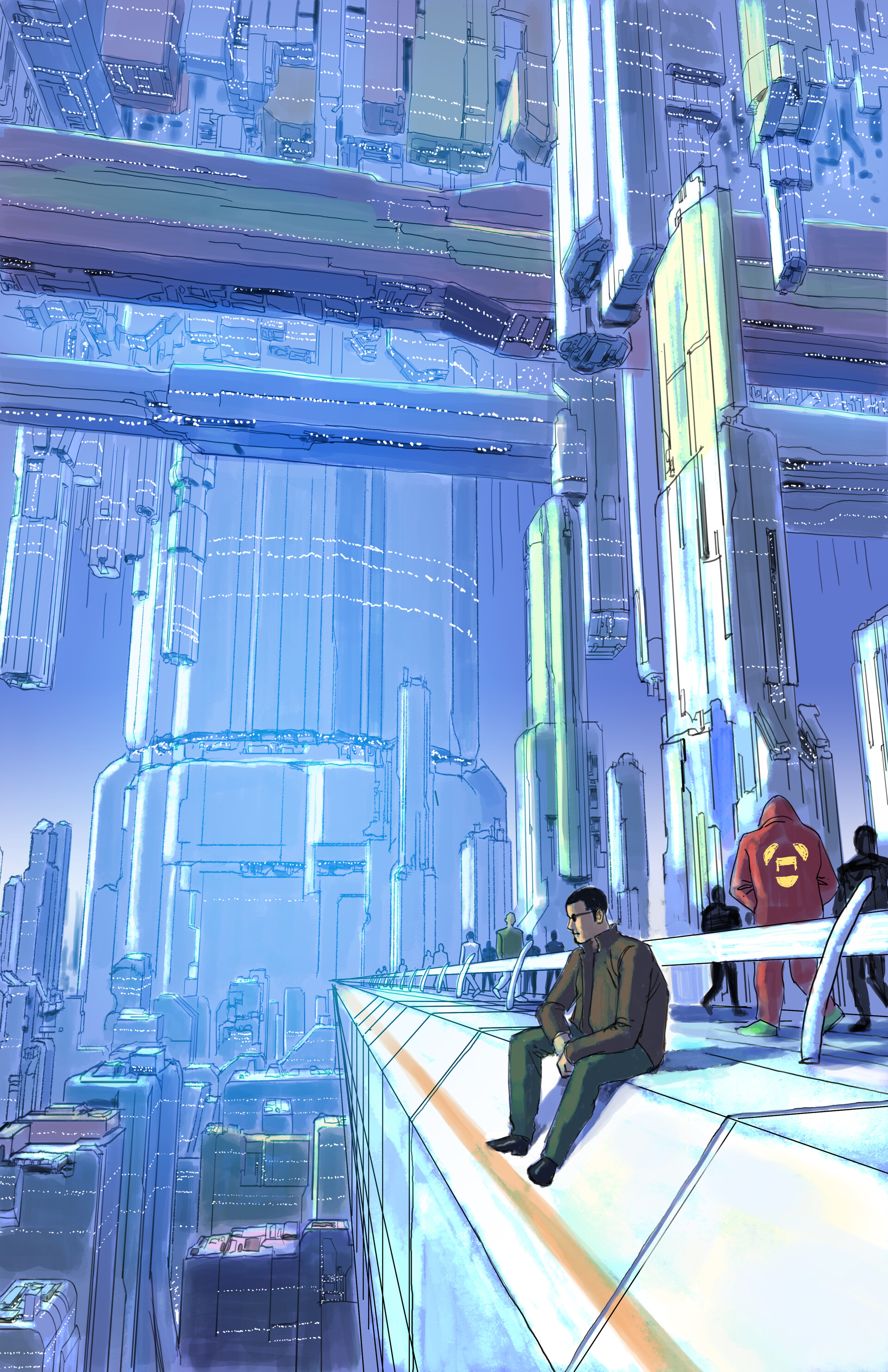 ArtStation - Daytime Megacity