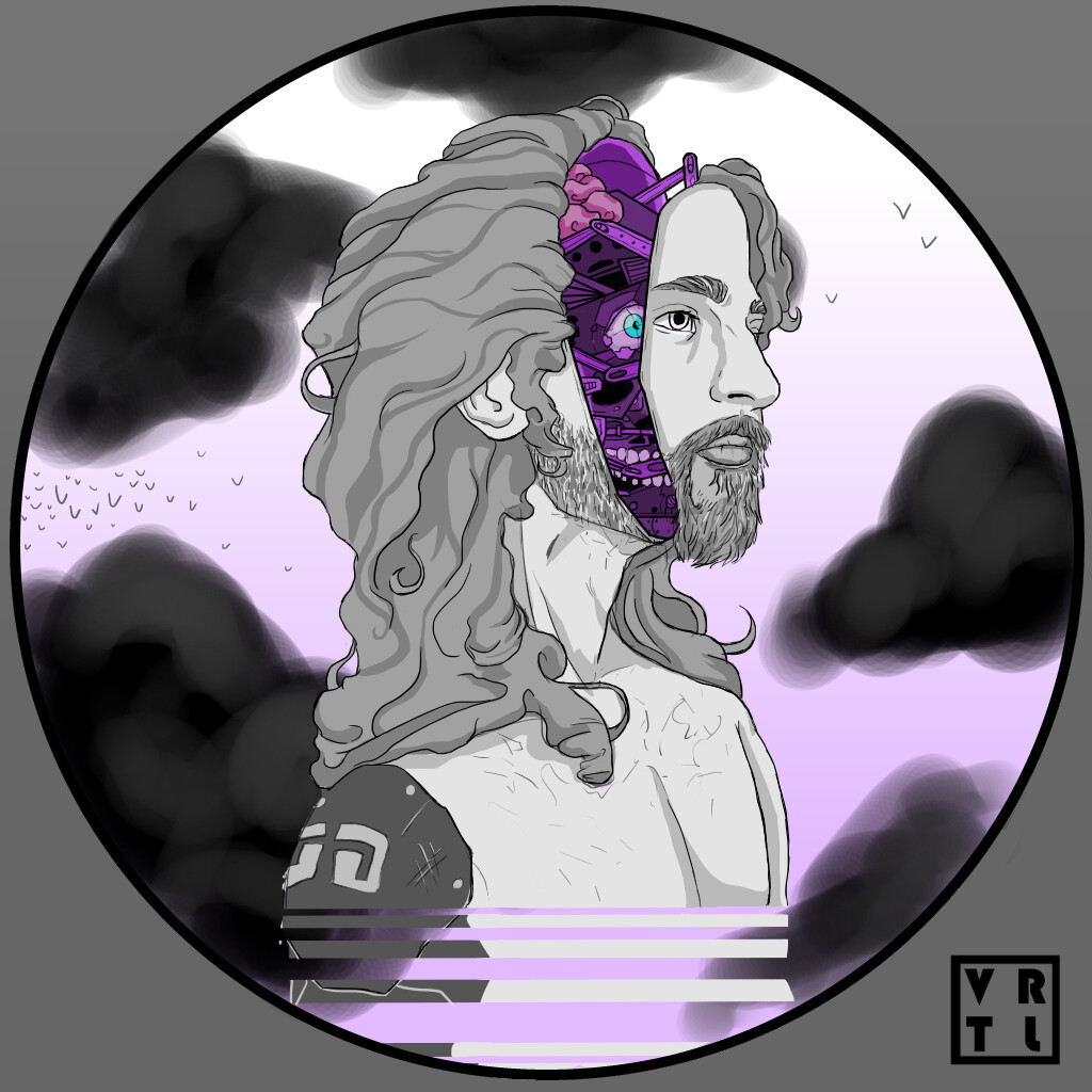 ArtStation - Cyborg portrait