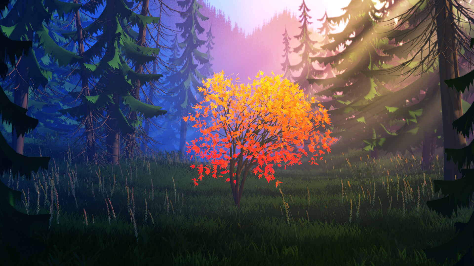 ArtStation - Forest Environment In Blender 2.9.2