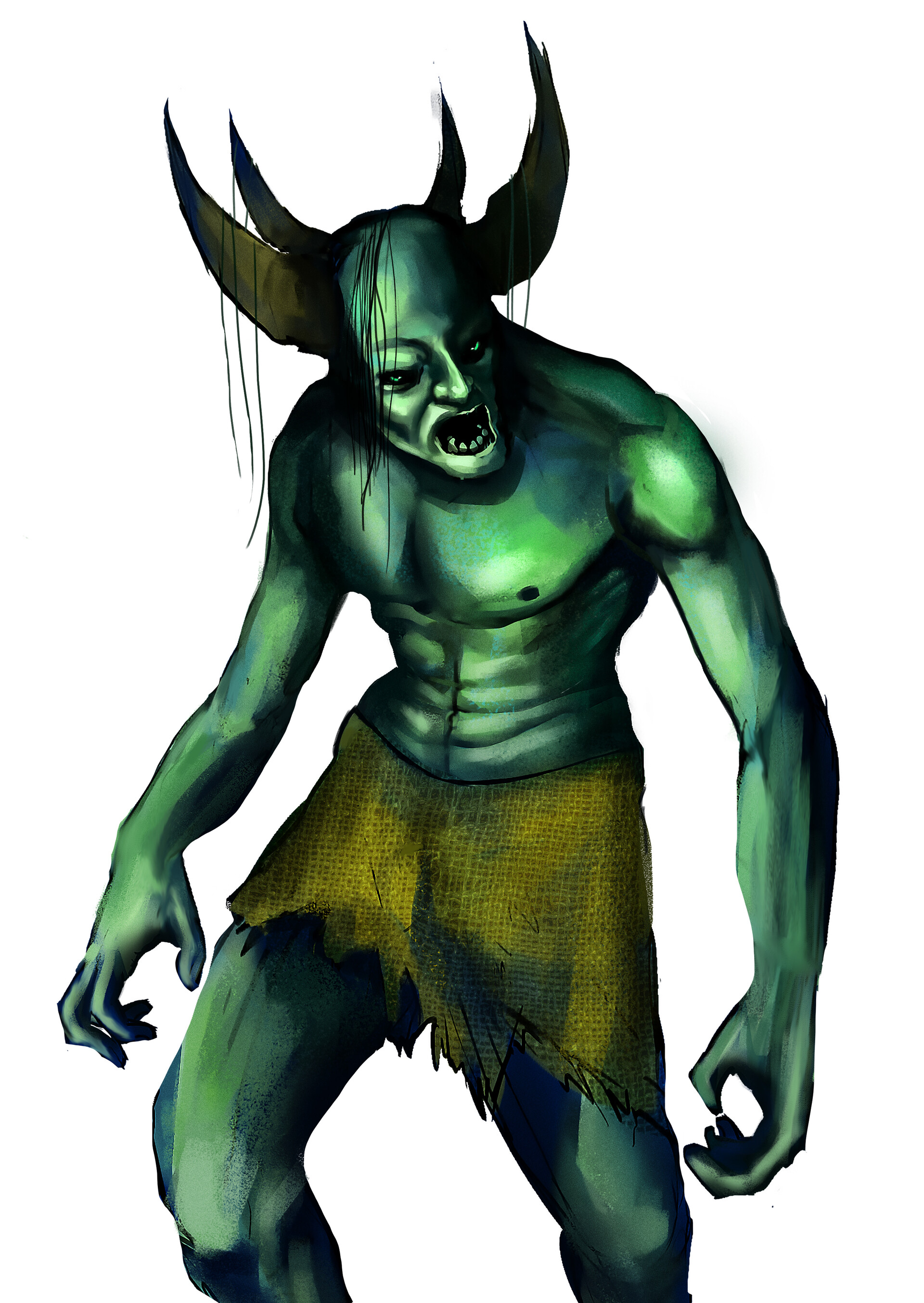 ArtStation - River Demon