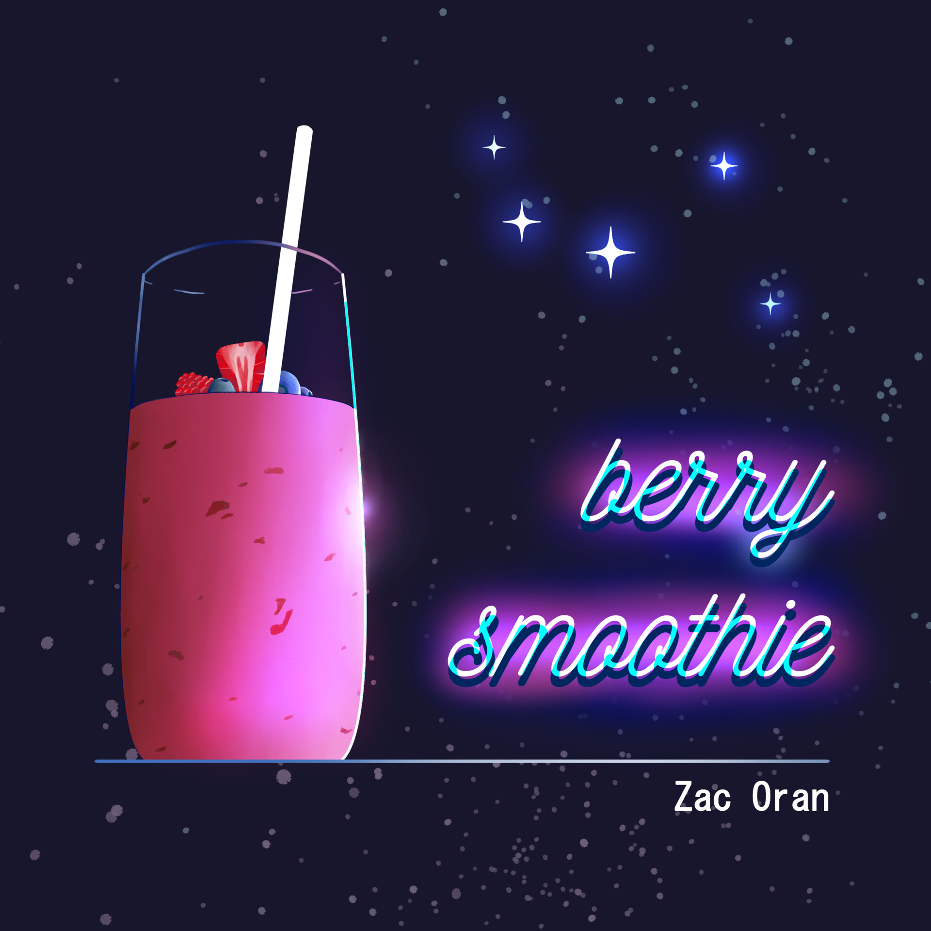 ArtStation - Blueberry Smoothie