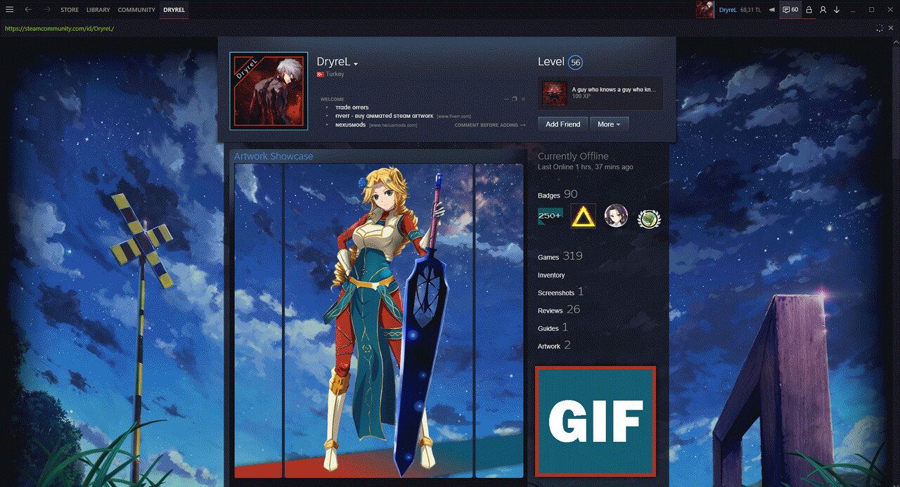 ArtStation - Lakyus (Overlord) | Animated Steam Artwork