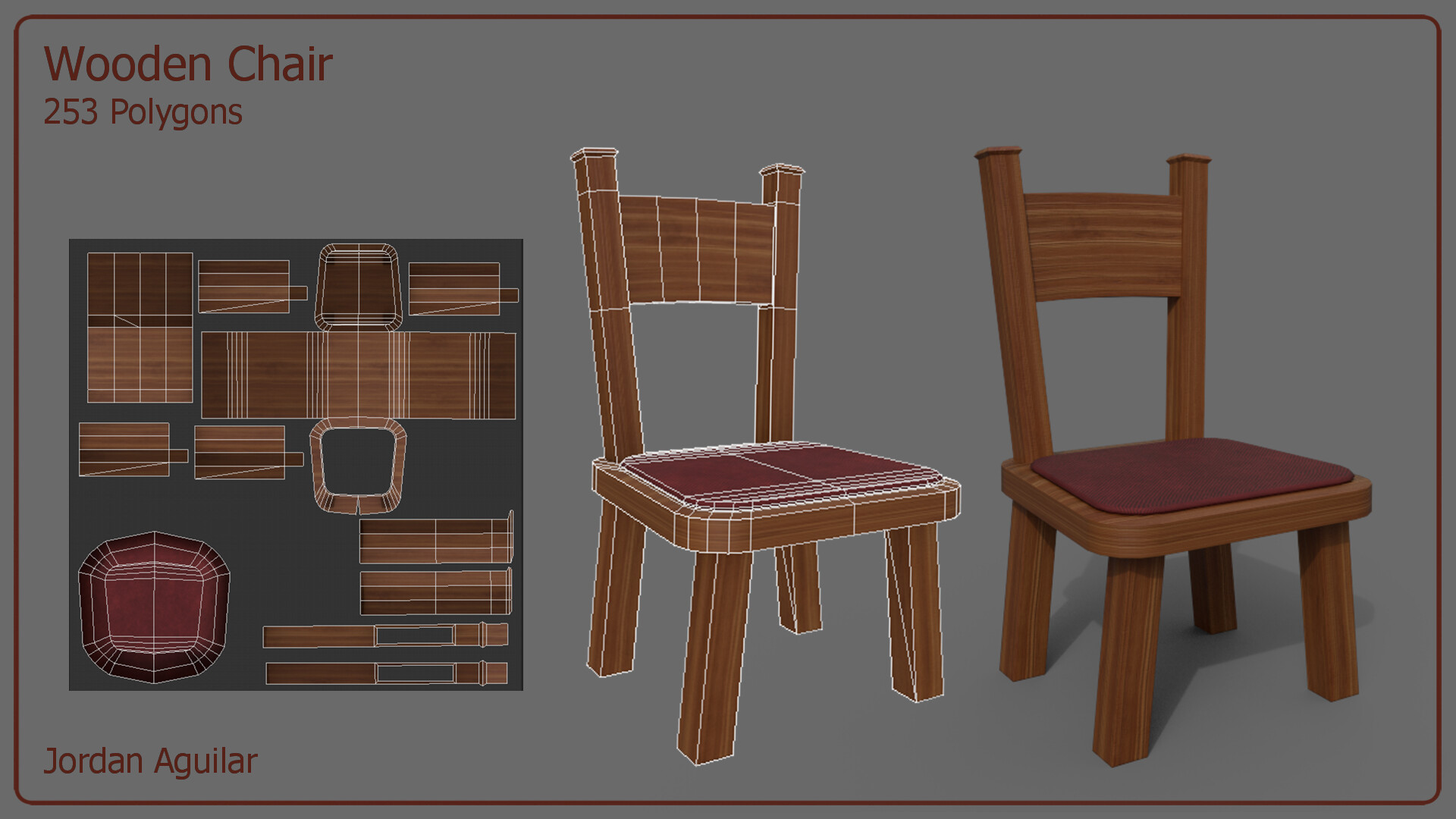 ArtStation - Wooden Chair Asset