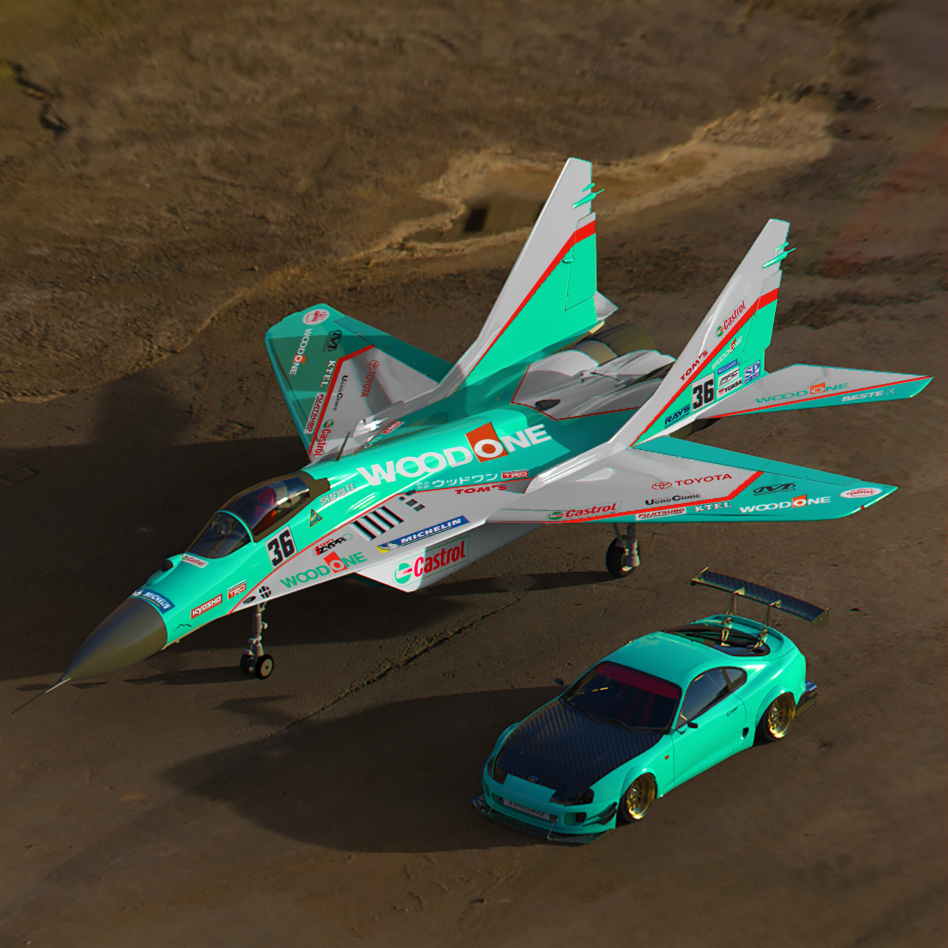 ArtStation - Mig-29A Fulcrum WOODONE TOM's