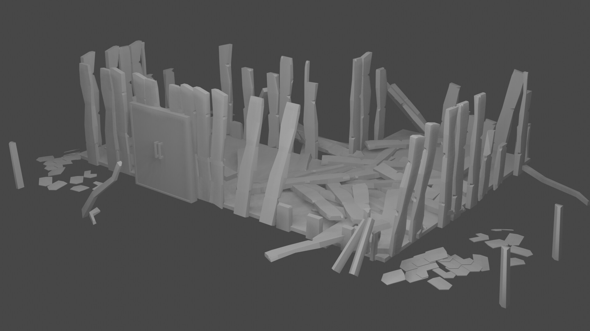 ArtStation - Destroyed House