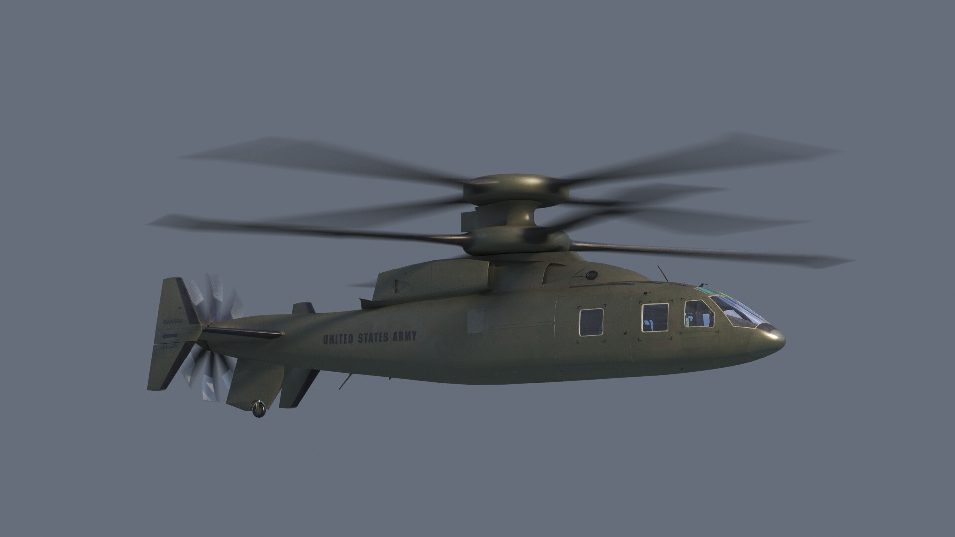 Tim Samedov - Sikorsky Boeing SB 1 Defiant helicopter 3d model