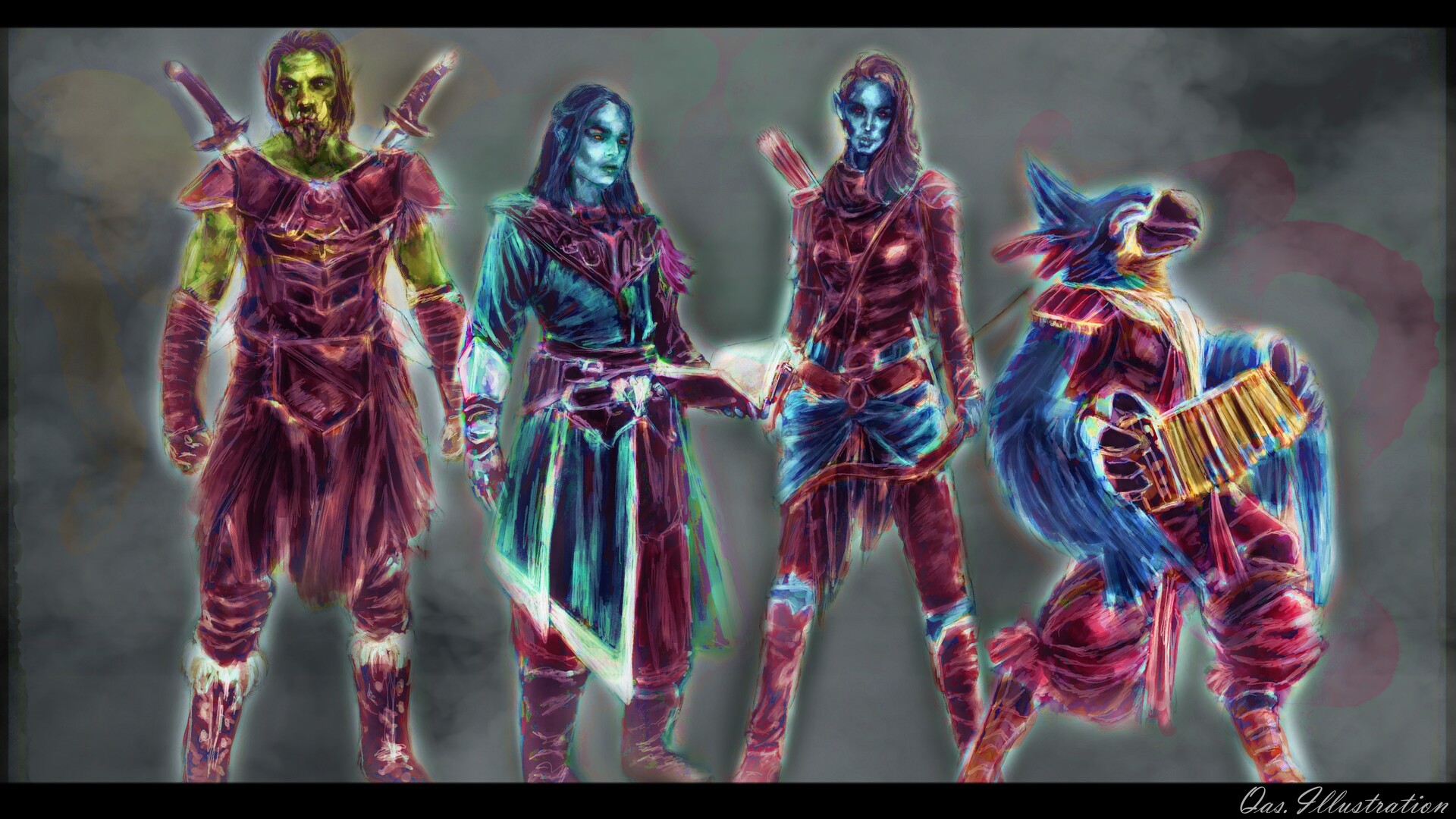 ArtStation - DnD Group Commission