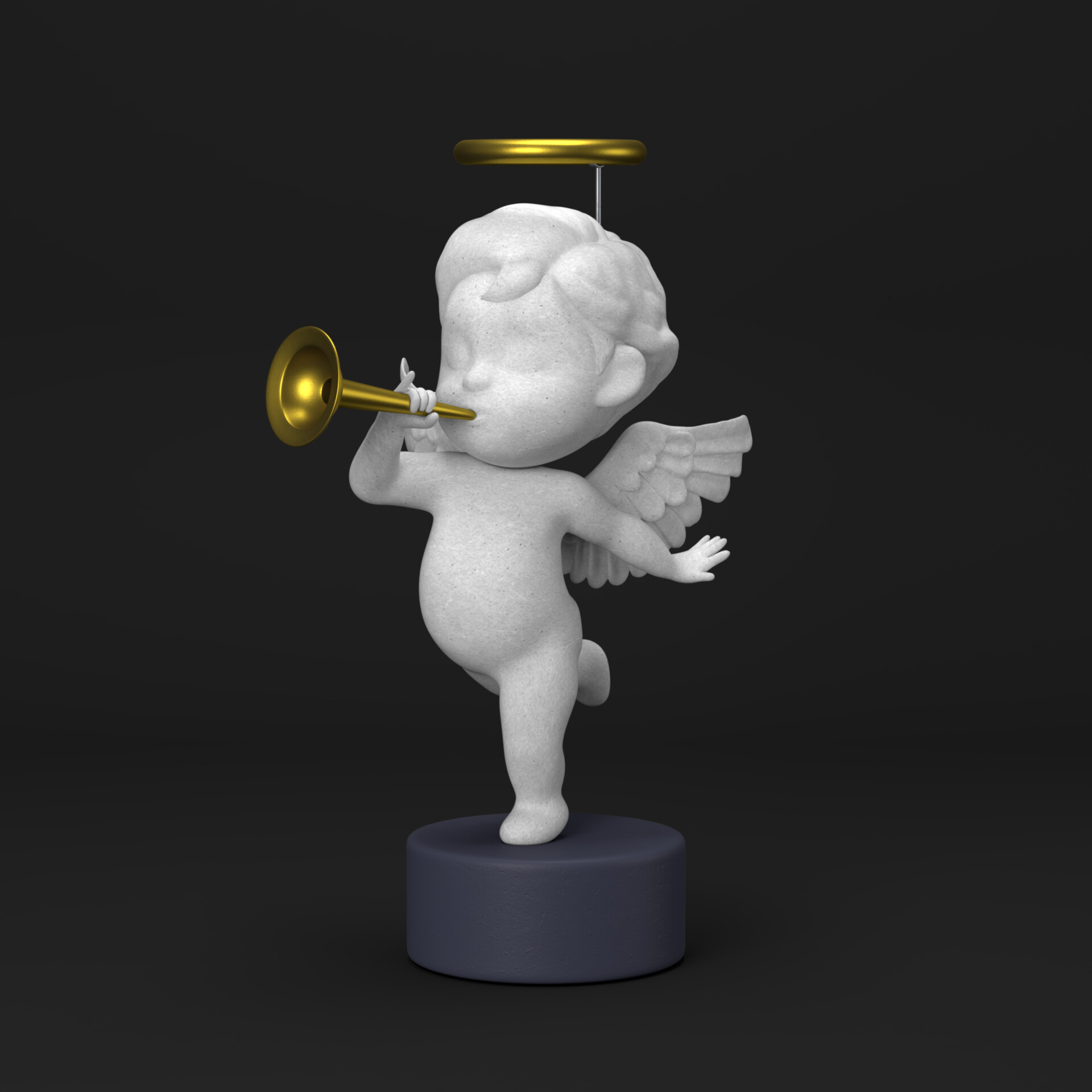 ArtStation - Angel stone statue