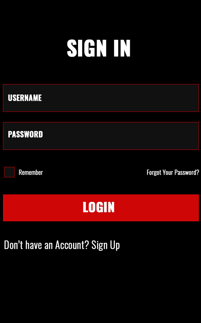 ArtStation - Login UI
