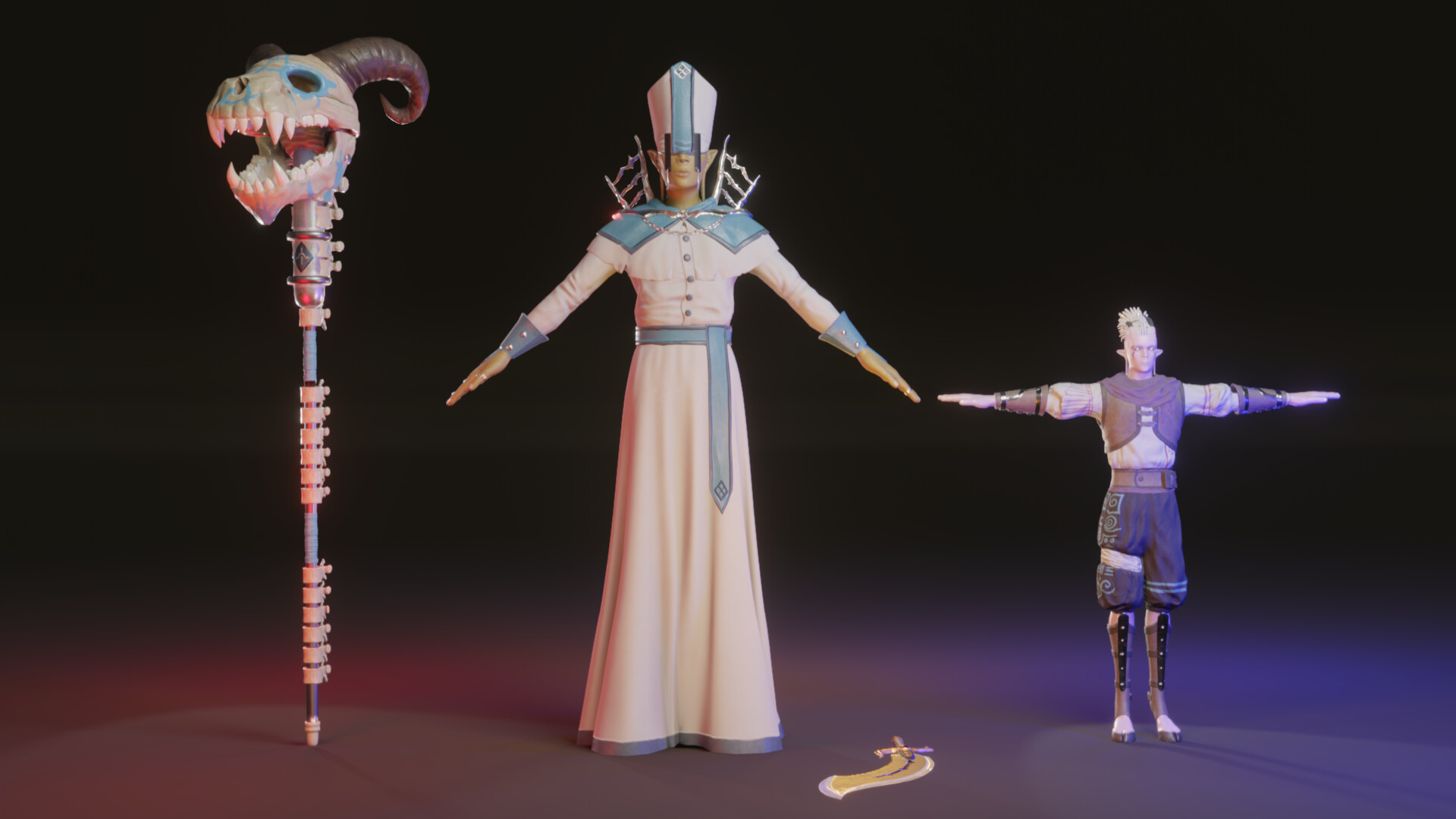 ArtStation - #WIP Cinis & Bishop Vestigion Videogame Characters