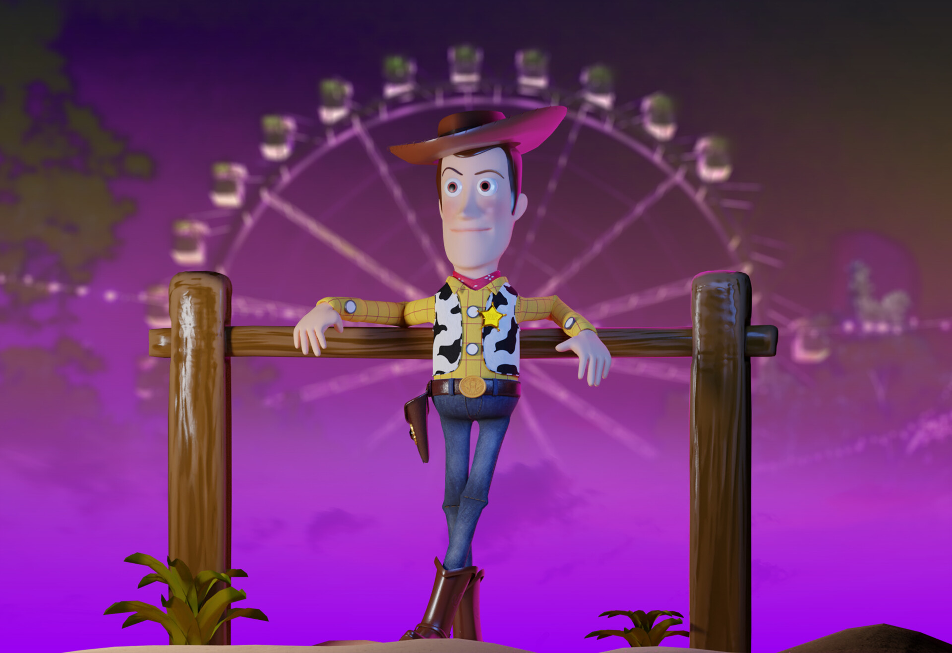 ArtStation - 3D CHARACTER WOODY TOY STORY - HIGHPOLY