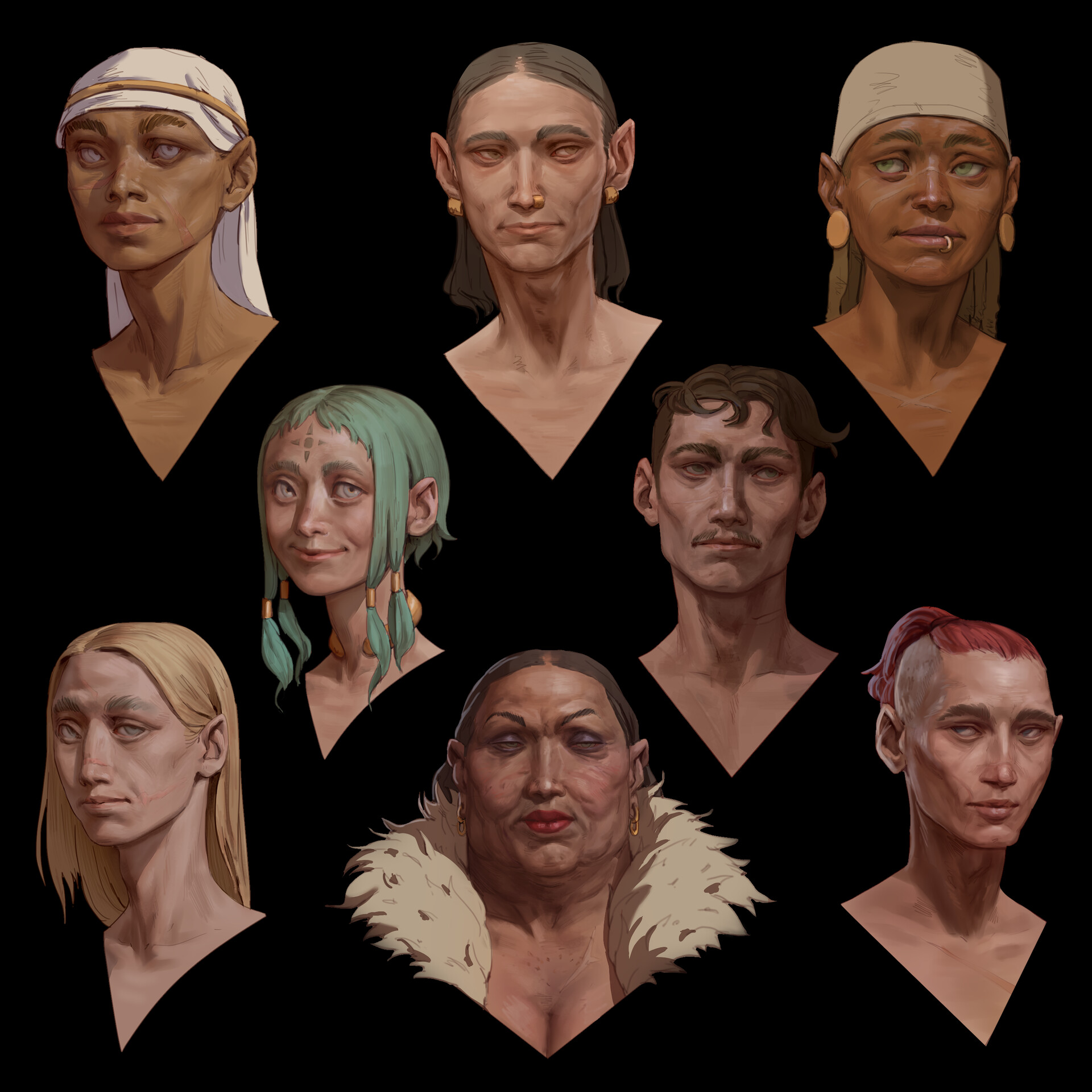 ArtStation - Skin Rendering Practice