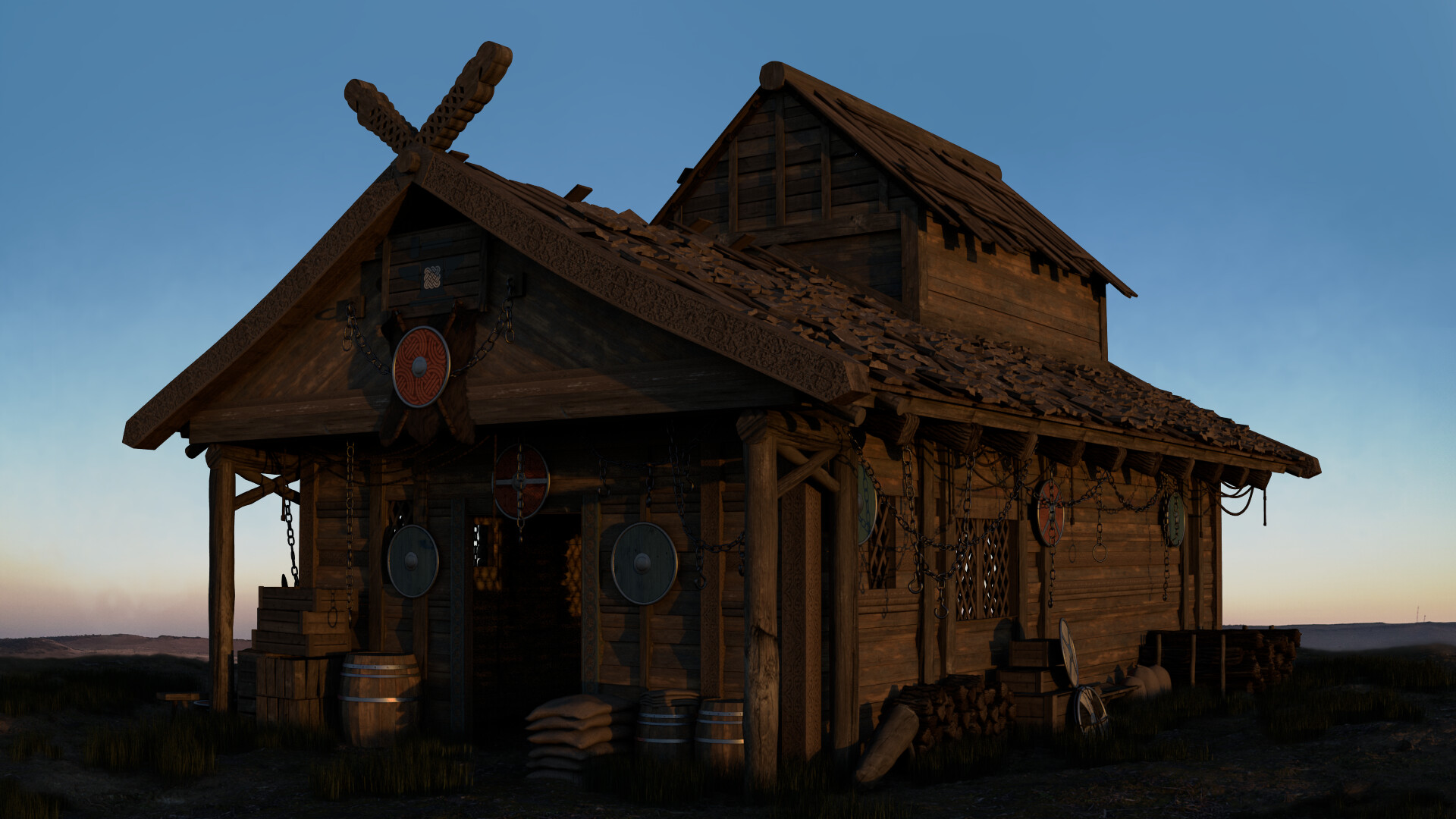 ArtStation - Assassin's Creed Valhalla. Viking cabin.