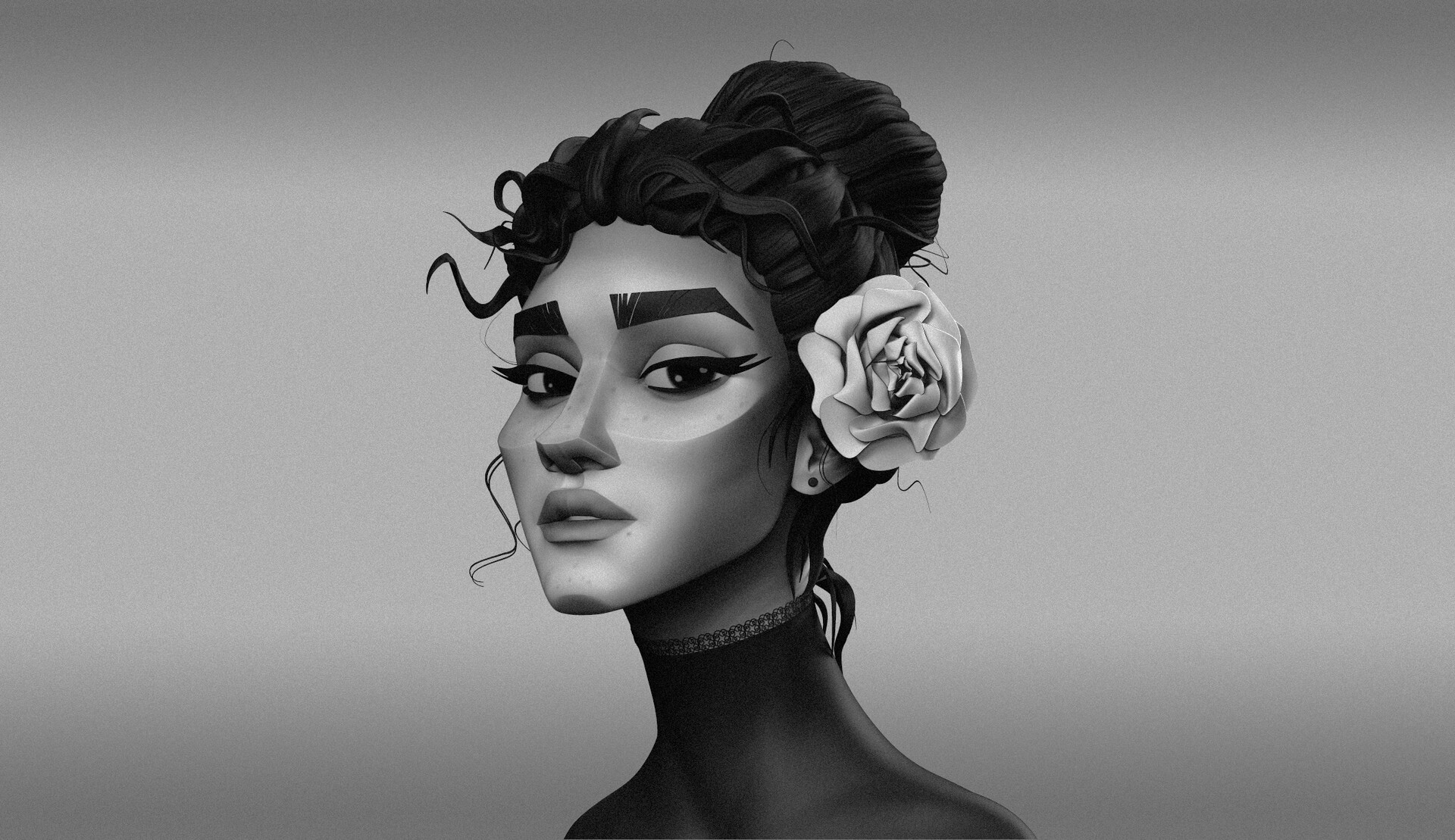 ArtStation - Female face study