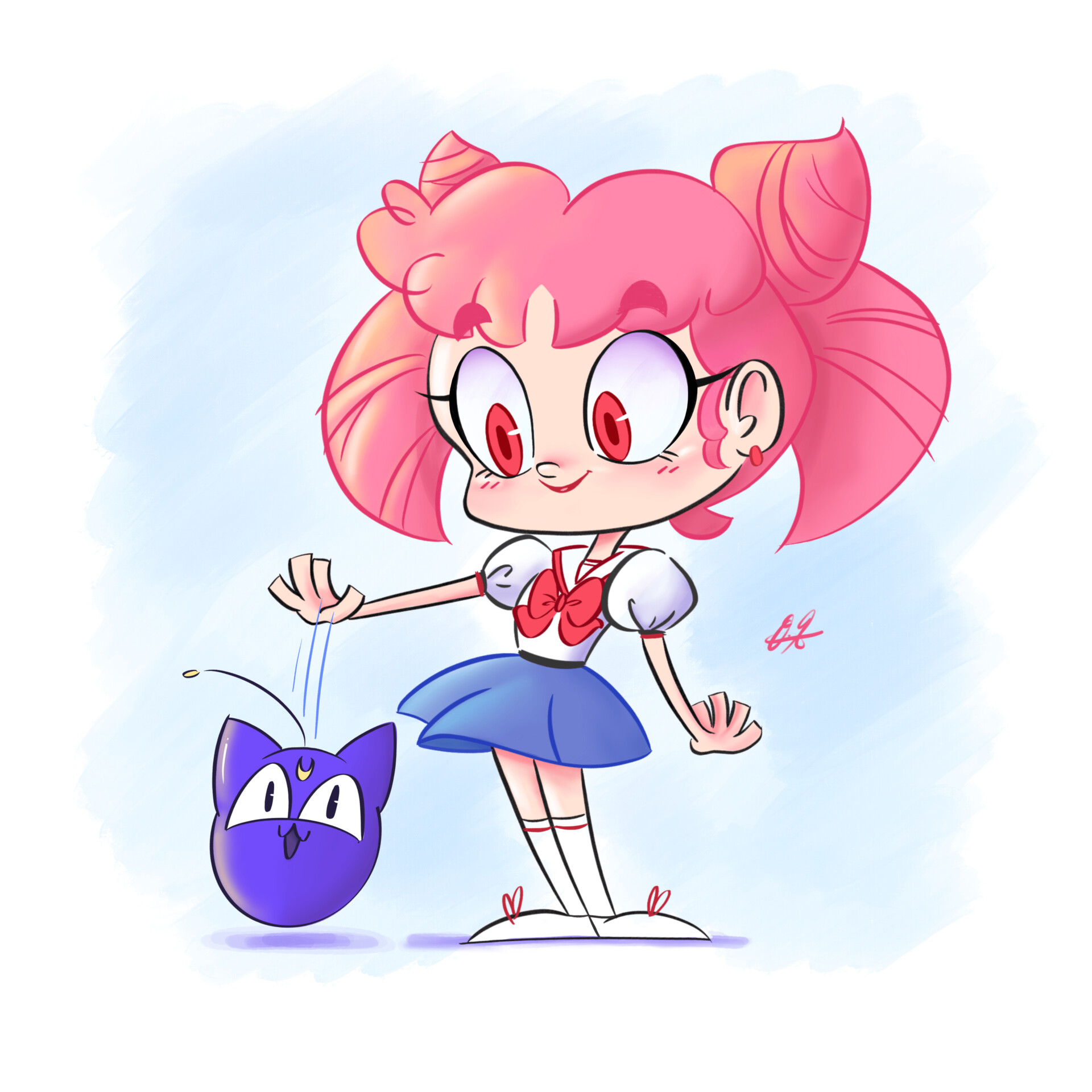 ArtStation - Mini Moon (Sailor Moon Fanart)