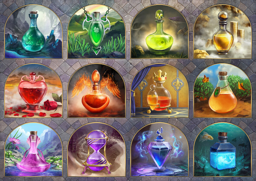 Nathanael Mortensen - Hourglass Potion - 1 of 12 Potions in Puzzle