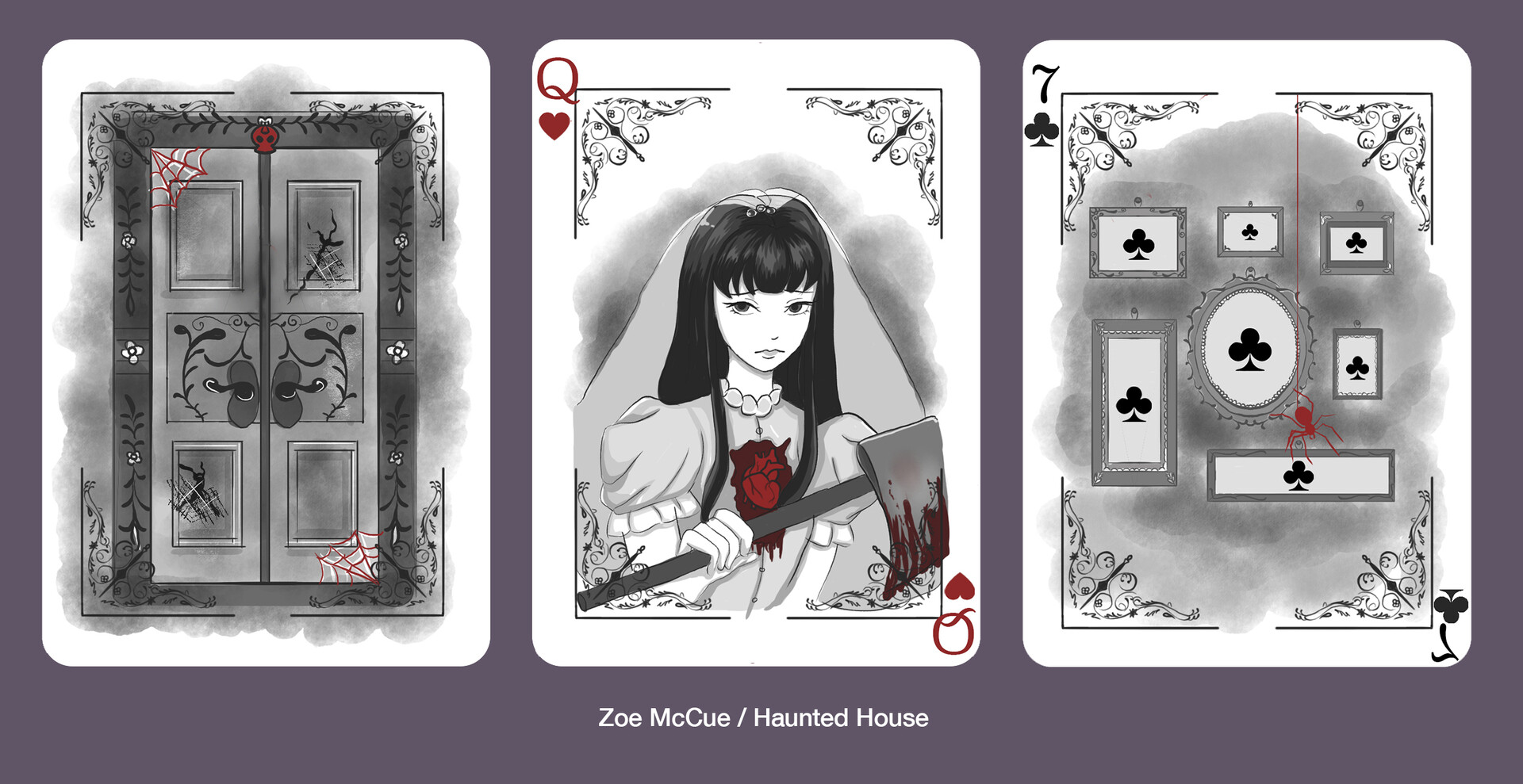 ArtStation - Haunted House Playing Cards