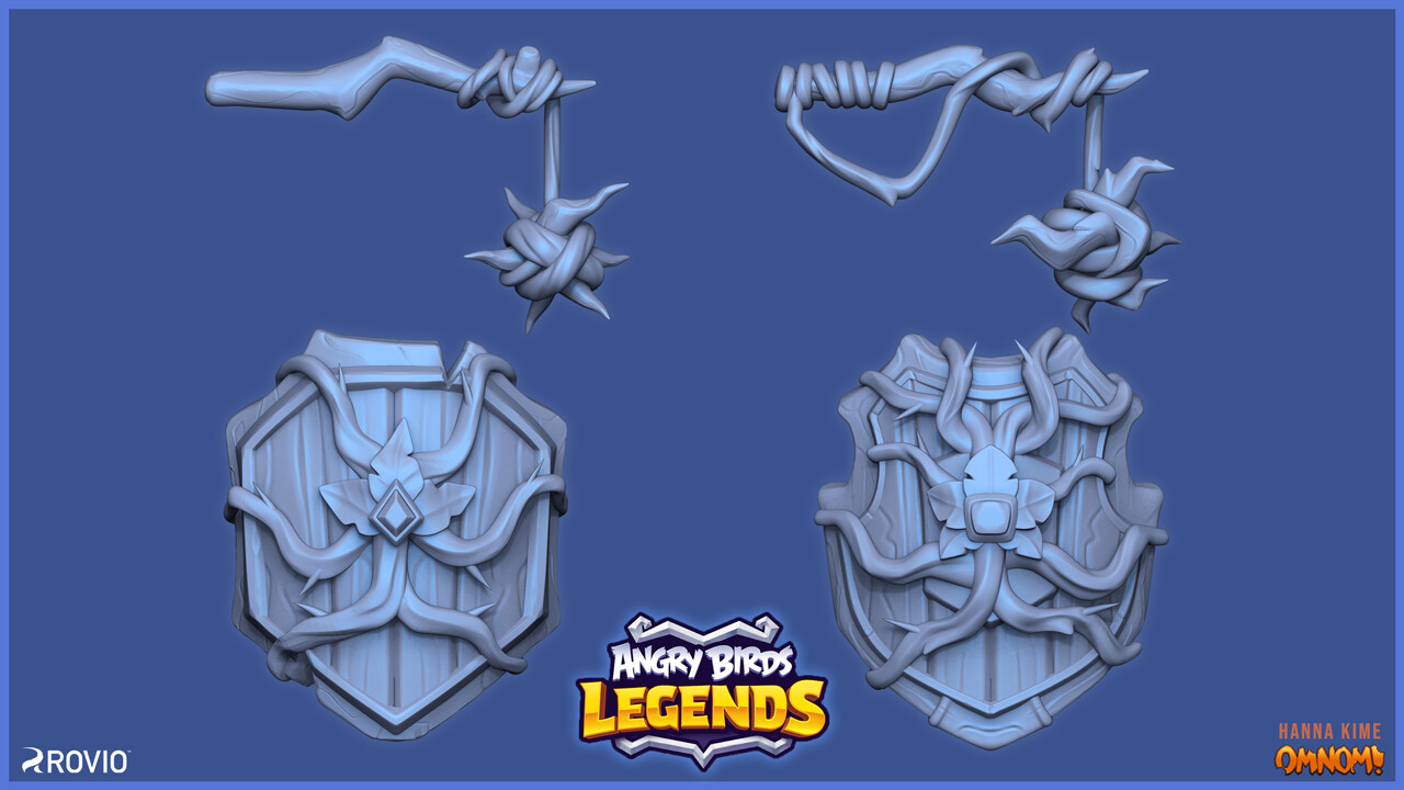 Hanna Kime's Portfolio - Angry Birds Legends: Characters & Weapons