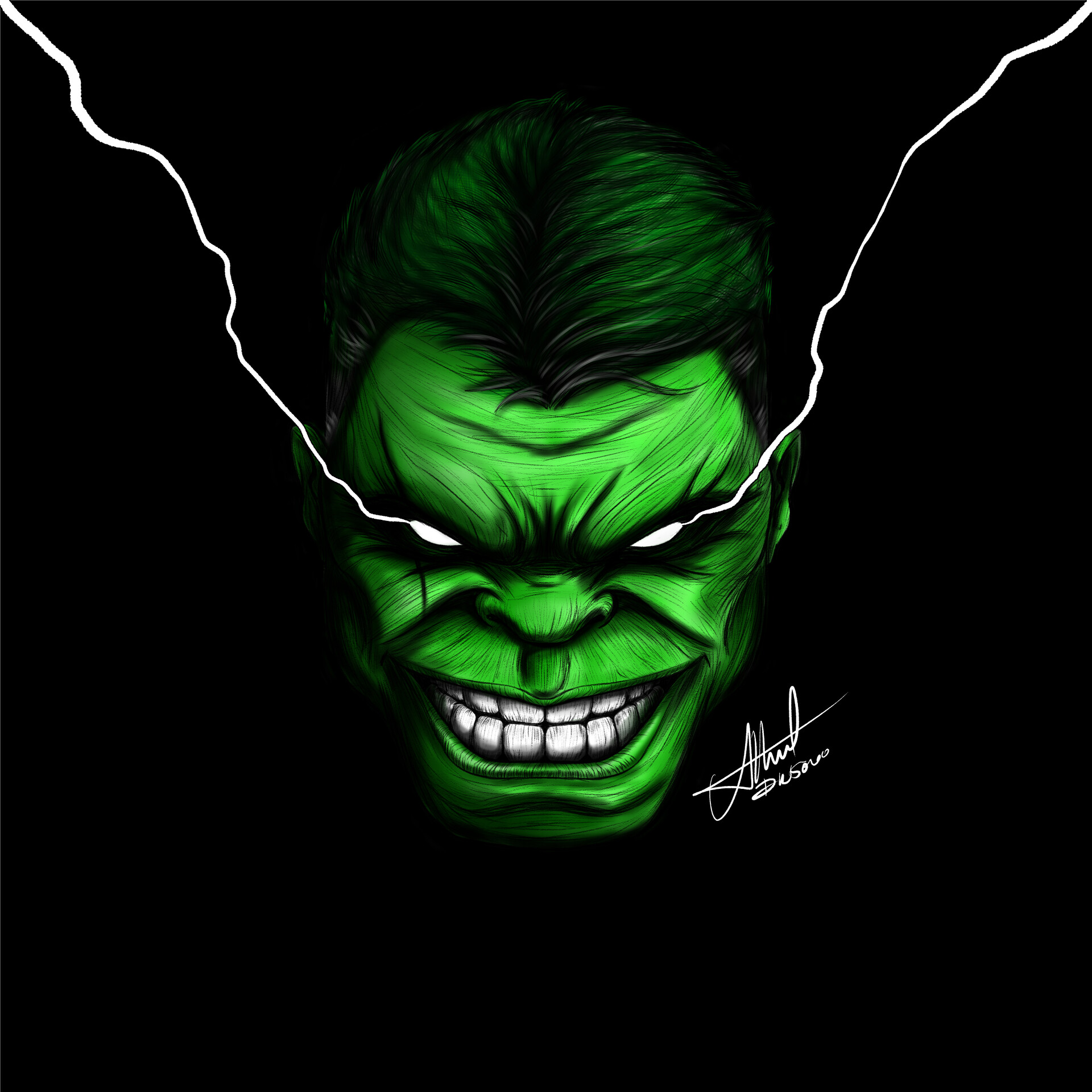 ArtStation - Fan Art-The Incredible Hulk