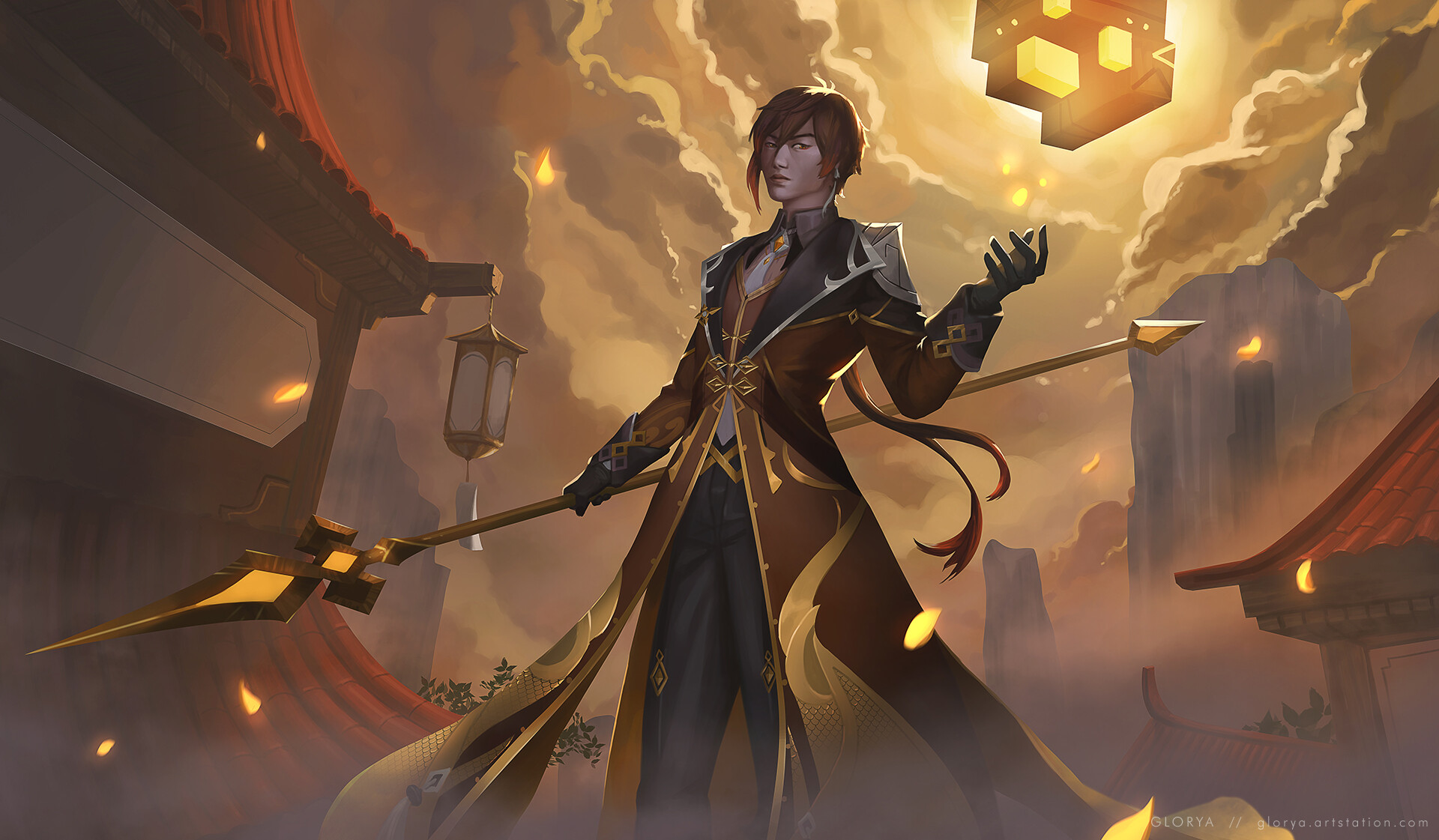 ArtStation - Zhong li Fan art Splash