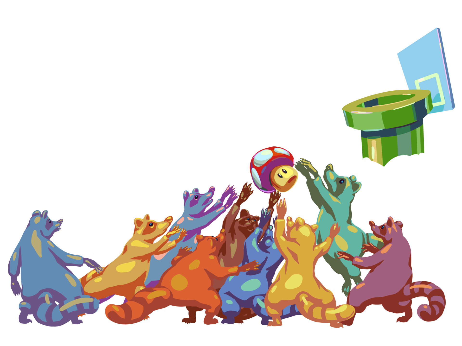 ArtStation - Videogame Illustrations - Multiplayer awesomeness