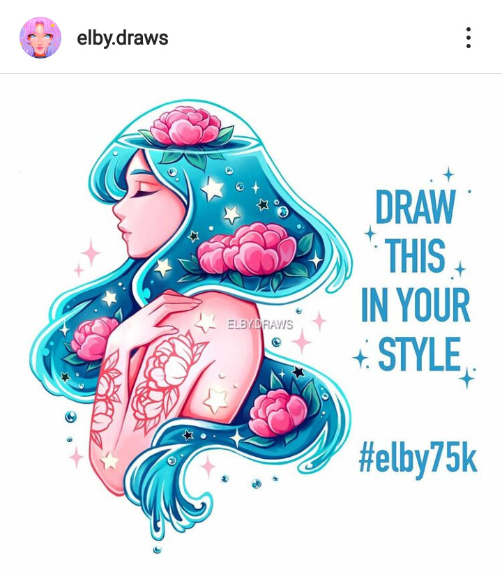 how to draw water hair