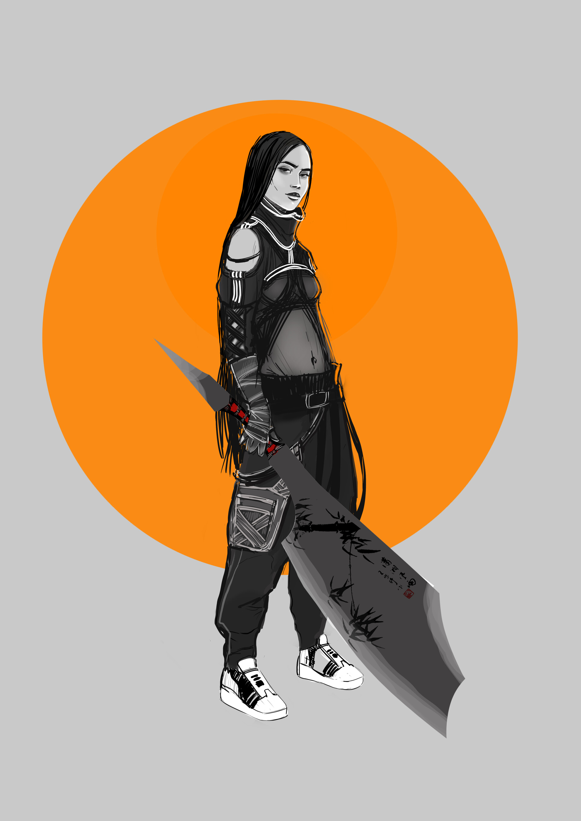 ArtStation - Girl with heavy weapon