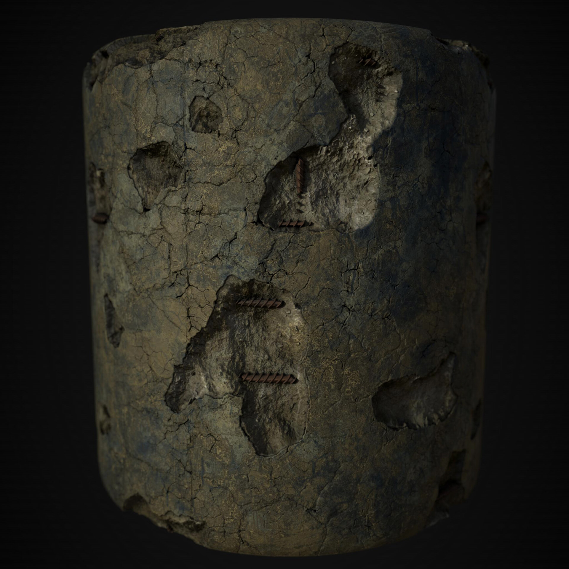 Broken Concrete Rebar