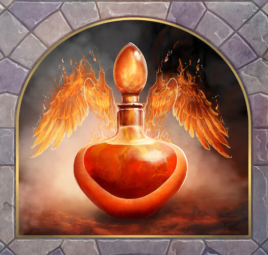 ArtStation - Phoenix Potion - 1 of 12 potions in puzzle.