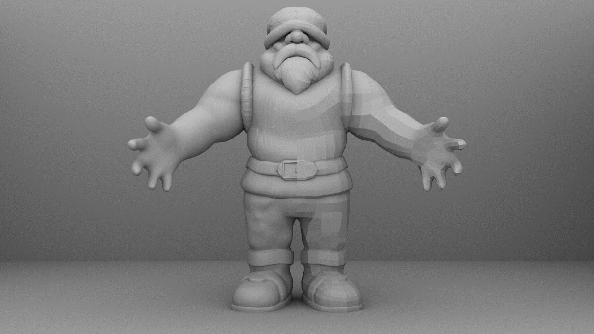 ArtStation - Dwarf 3D Model - University 2nd Year Project