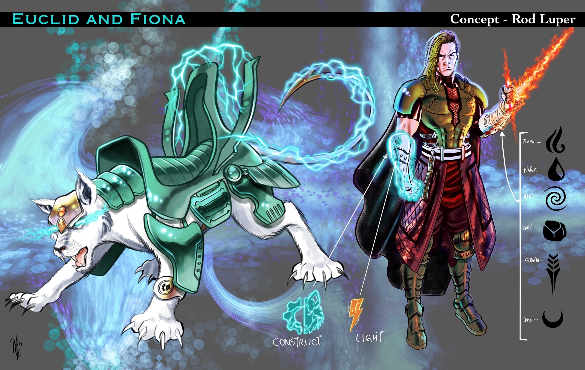 ArtStation - Euclid and Fiona Concept Art for Blue Bastion Comic Book