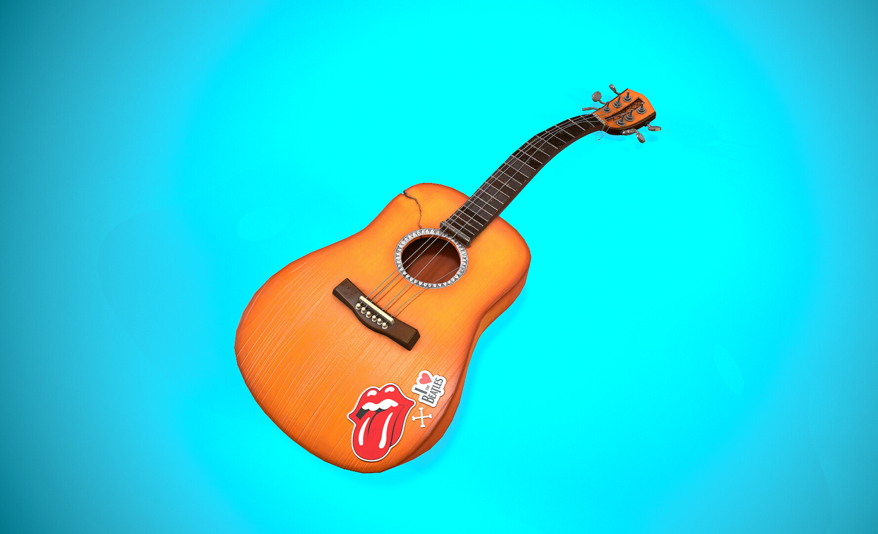 ArtStation - Stylized Guitar
