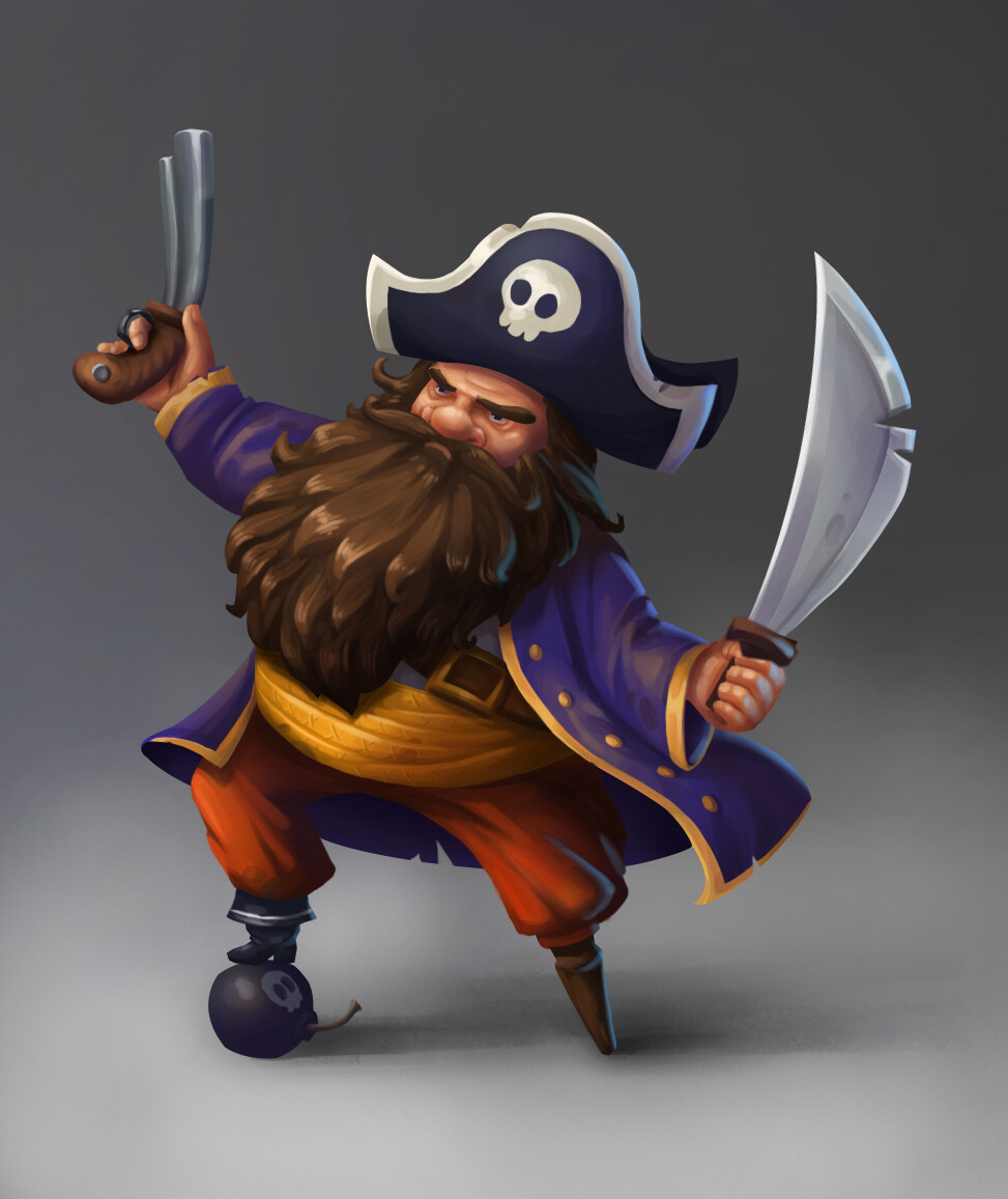 ArtStation - Angry pirate named Bob