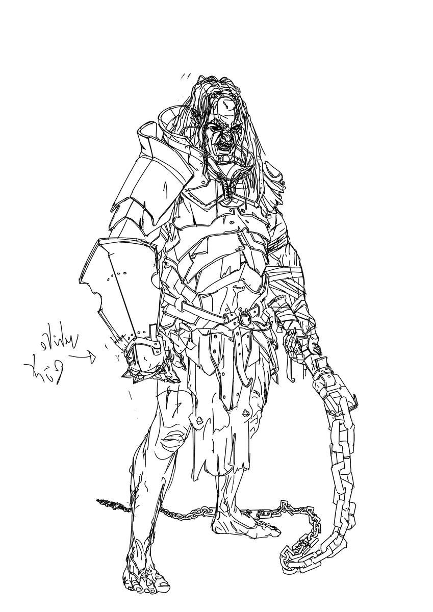 lord of the rings orc coloring pages