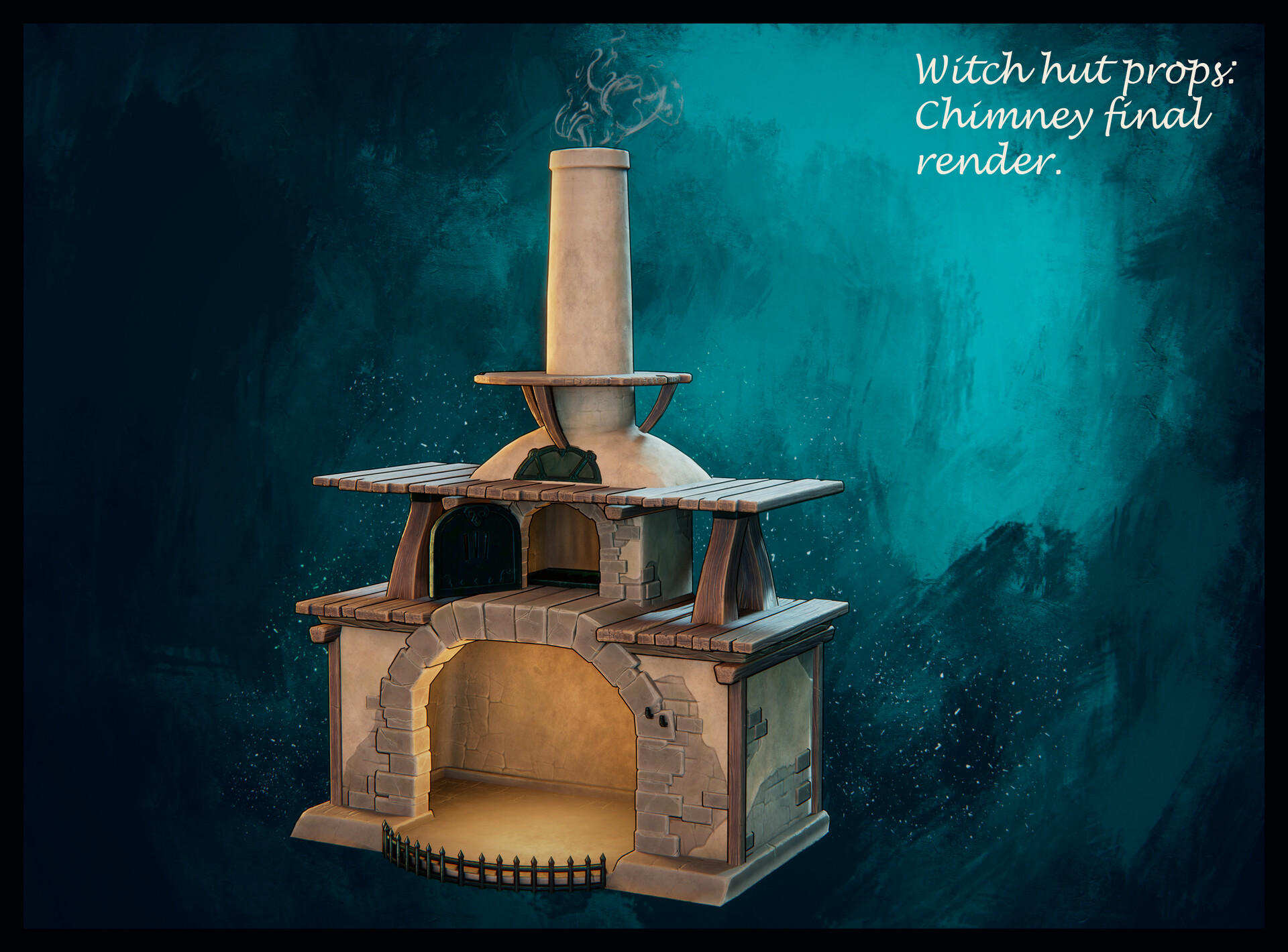ArtStation - Witch hut props: chimney