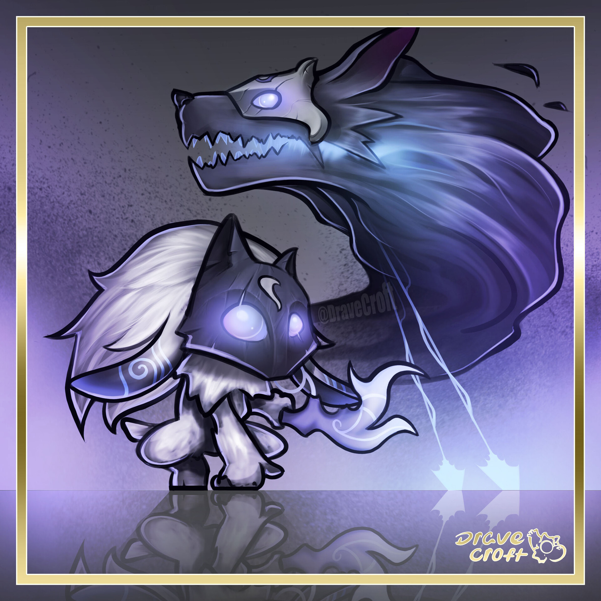 ArtStation - Kindred - League of Legends Chibi Fanart
