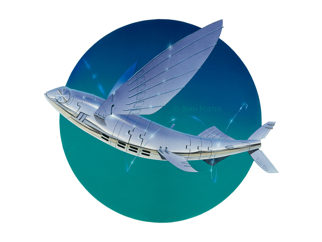 ArtStation - Silver flying fish