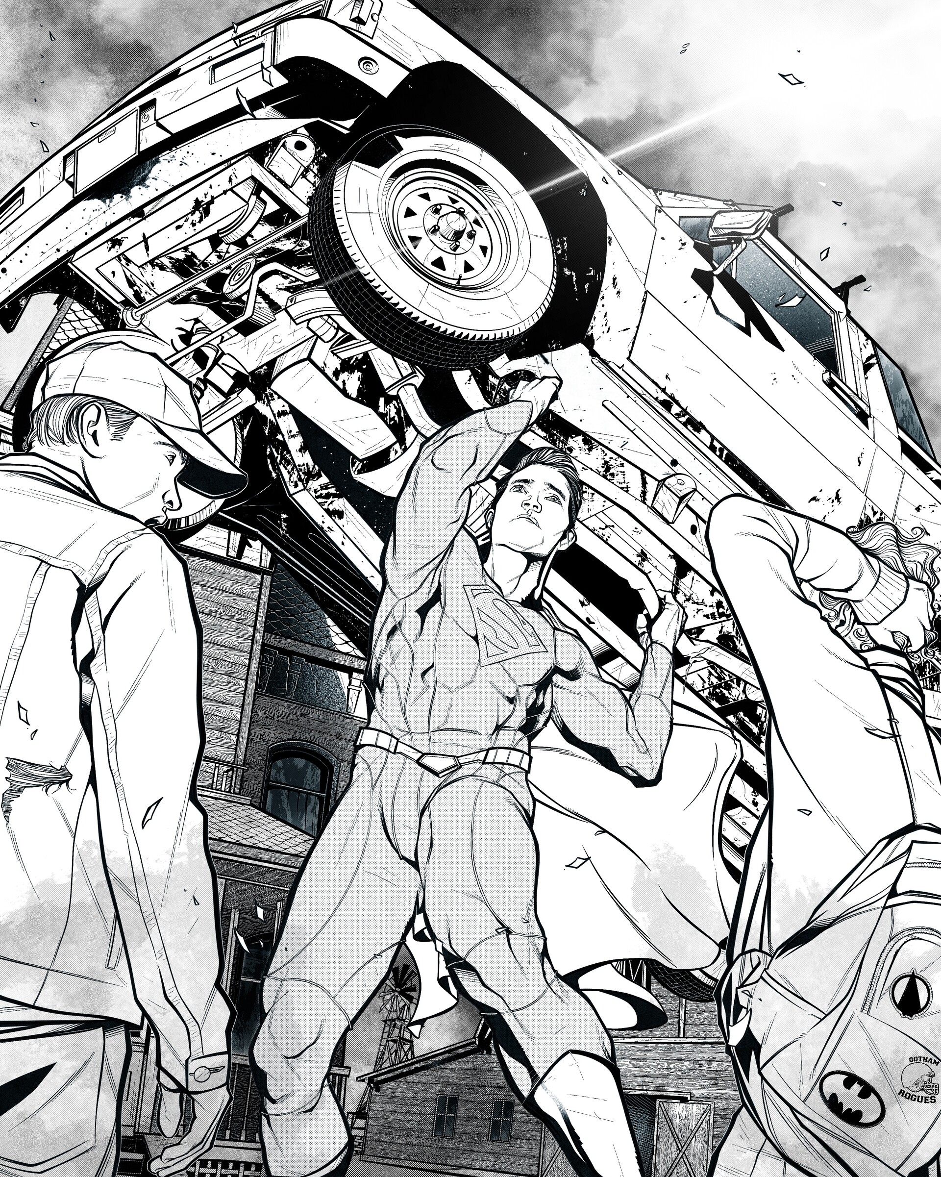 superman coloring pages george