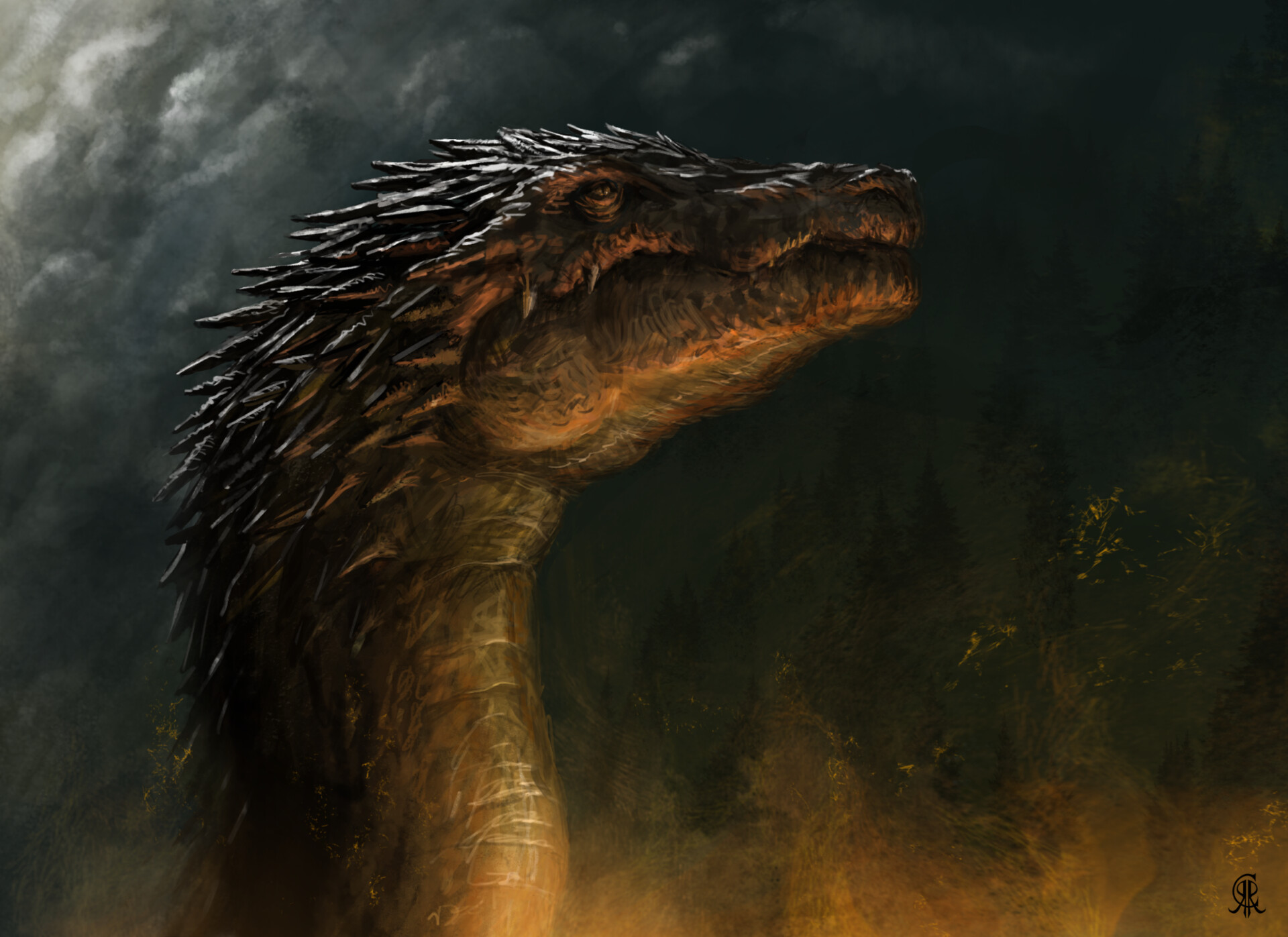 ArtStation - Dragon Head