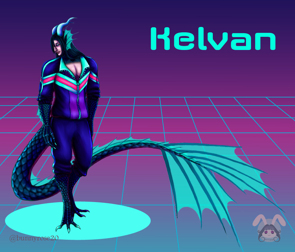 ArtStation - Kelvan - synthwave aesthetics
