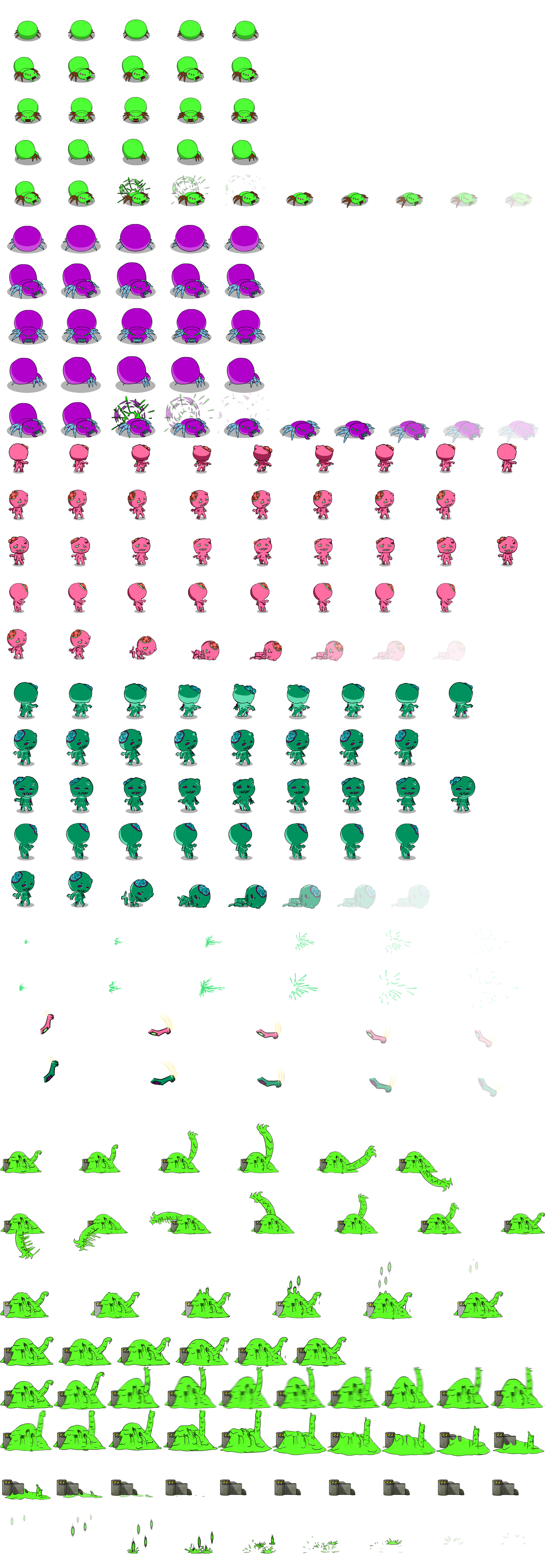 ArtStation - Mobs animation/sprites