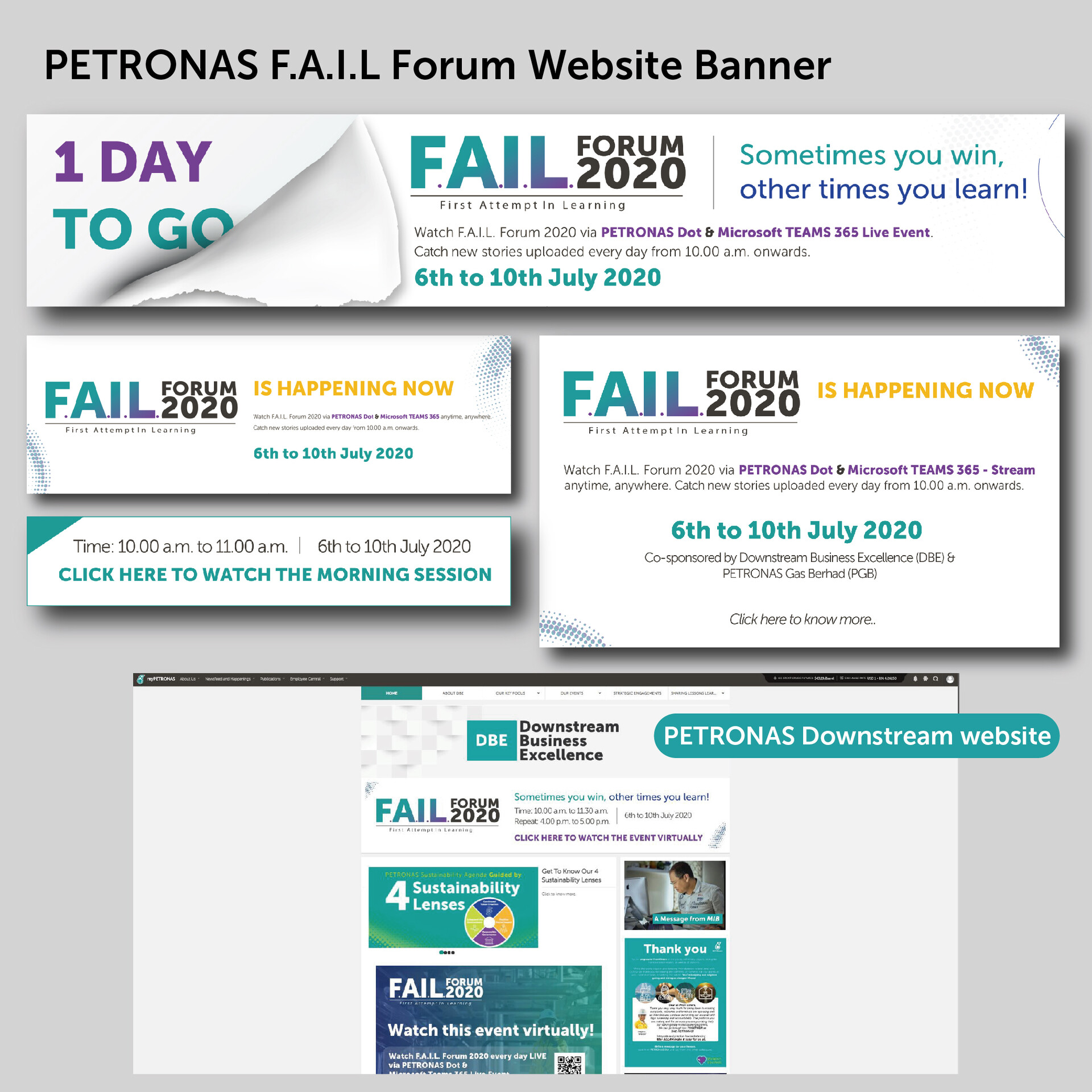 ArtStation - PETRONAS F.A.I.L Website Banner