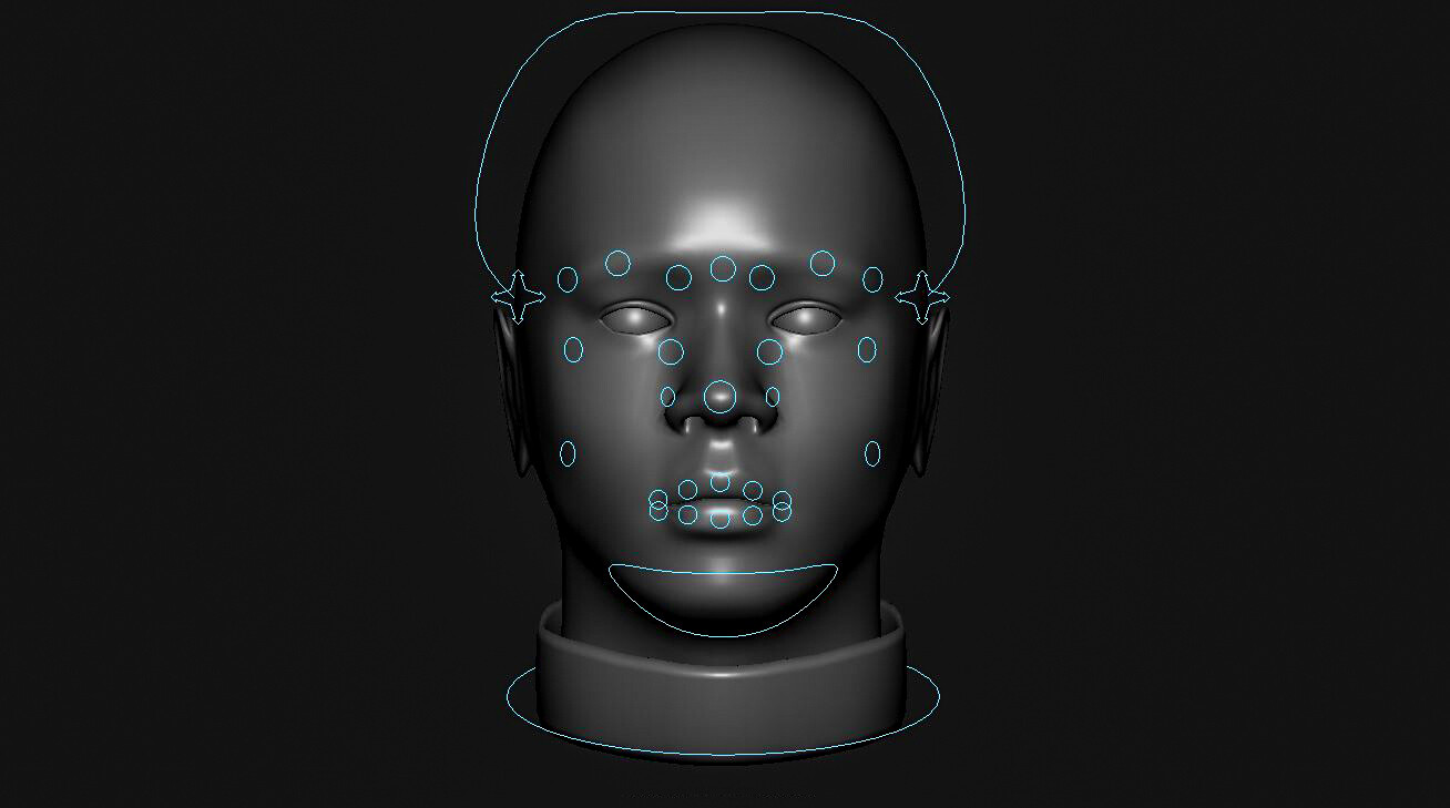 ArtStation - Joint based Facial Rig
