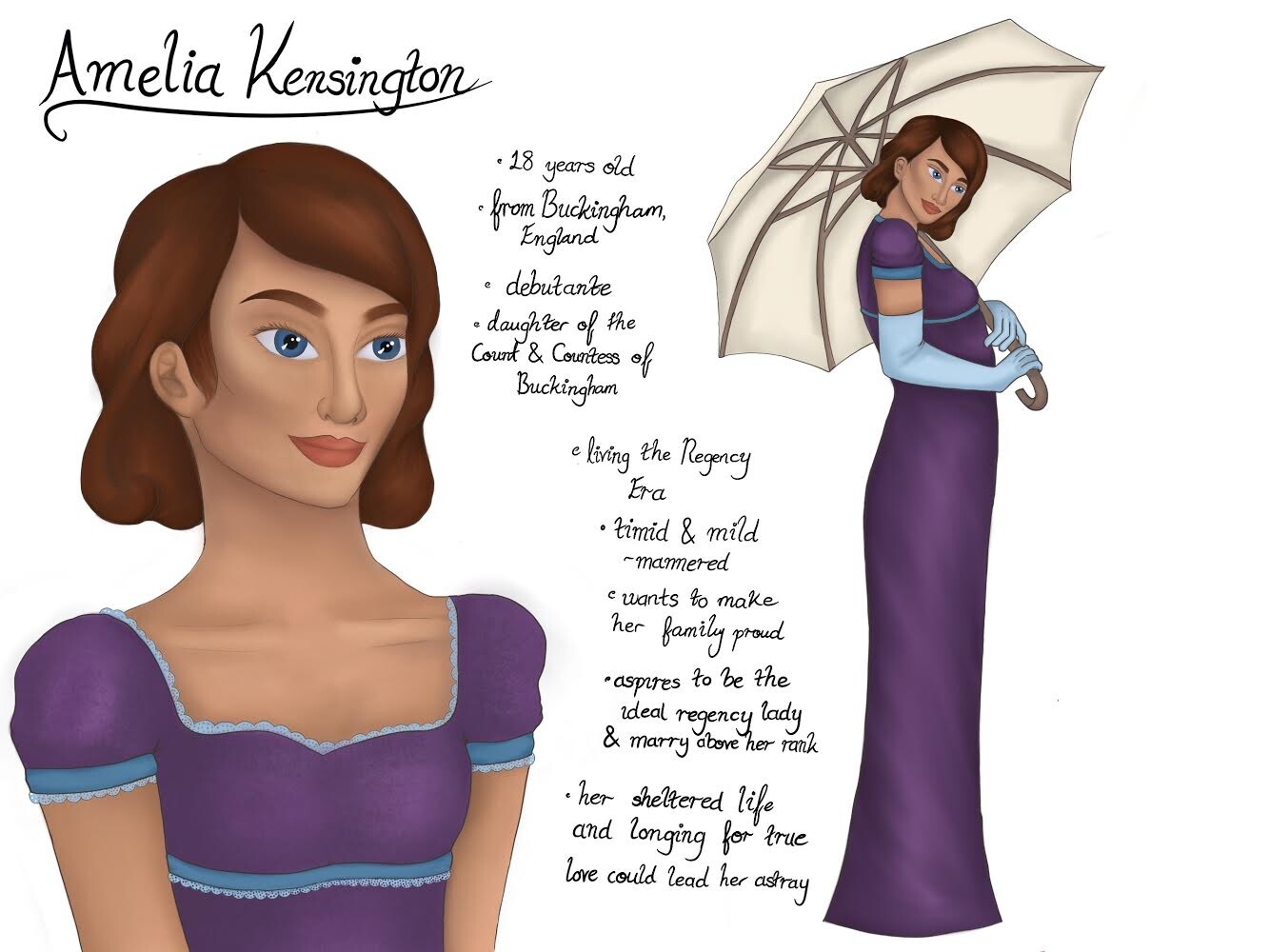 ArtStation - 23. Amelia the Regency Girl