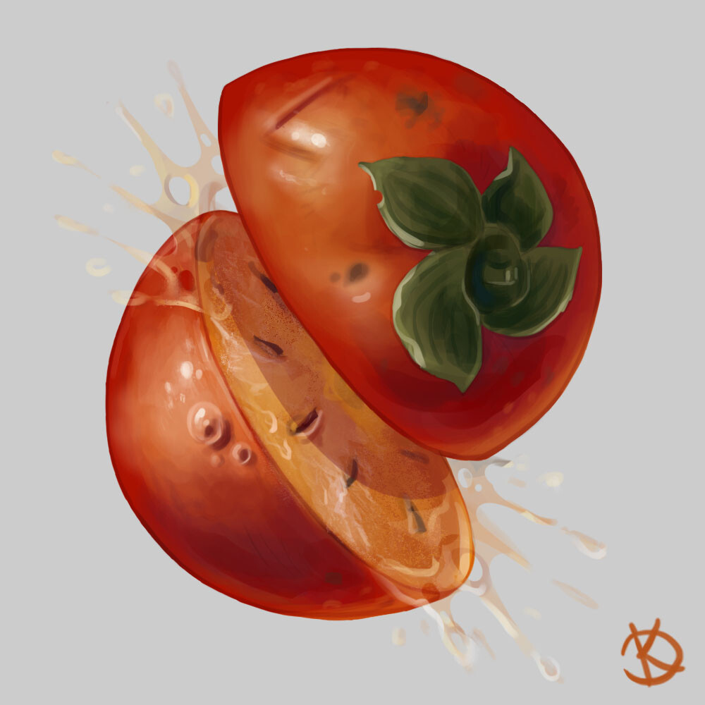ArtStation - Juicy Persimmon Drawing