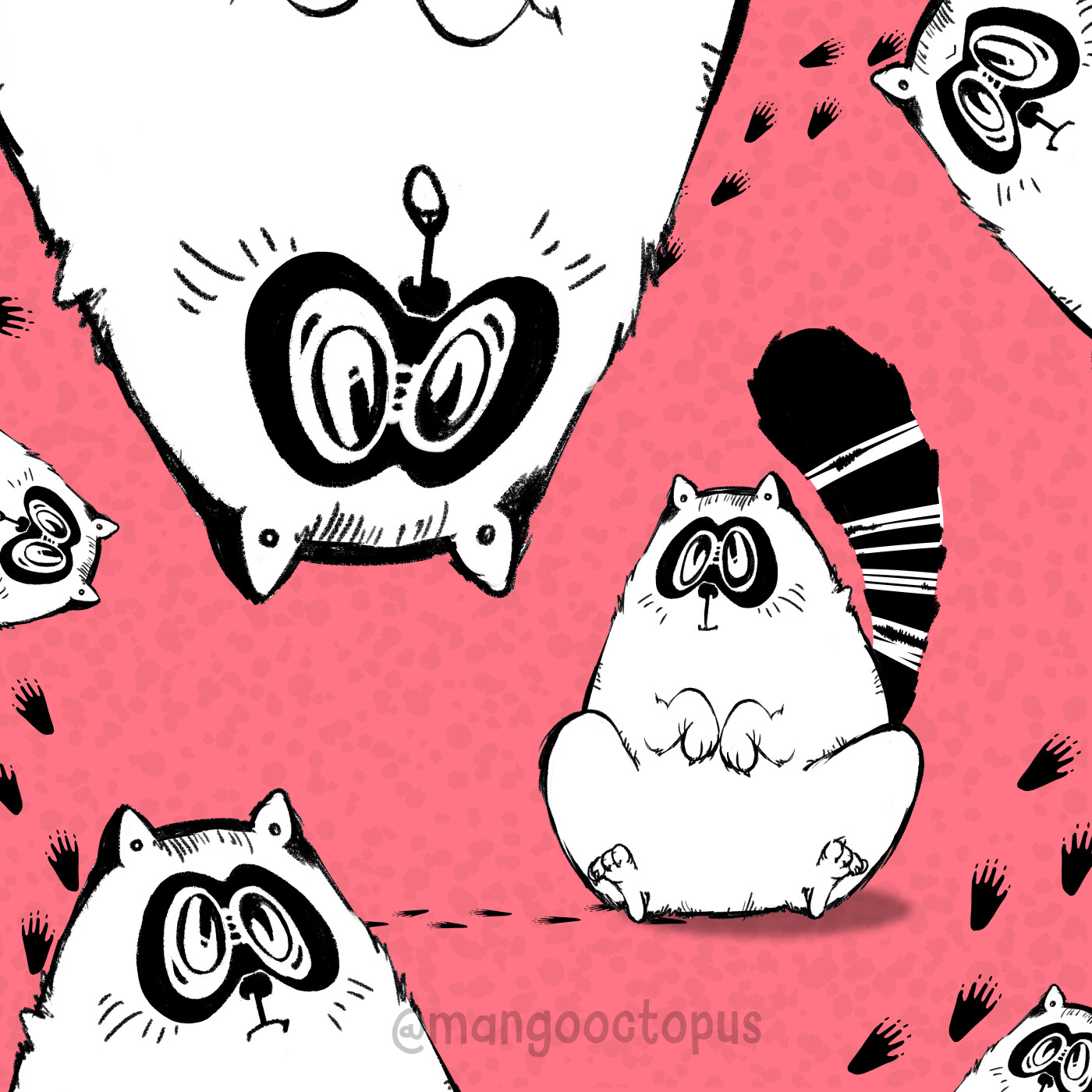 ArtStation - Funny raccoon