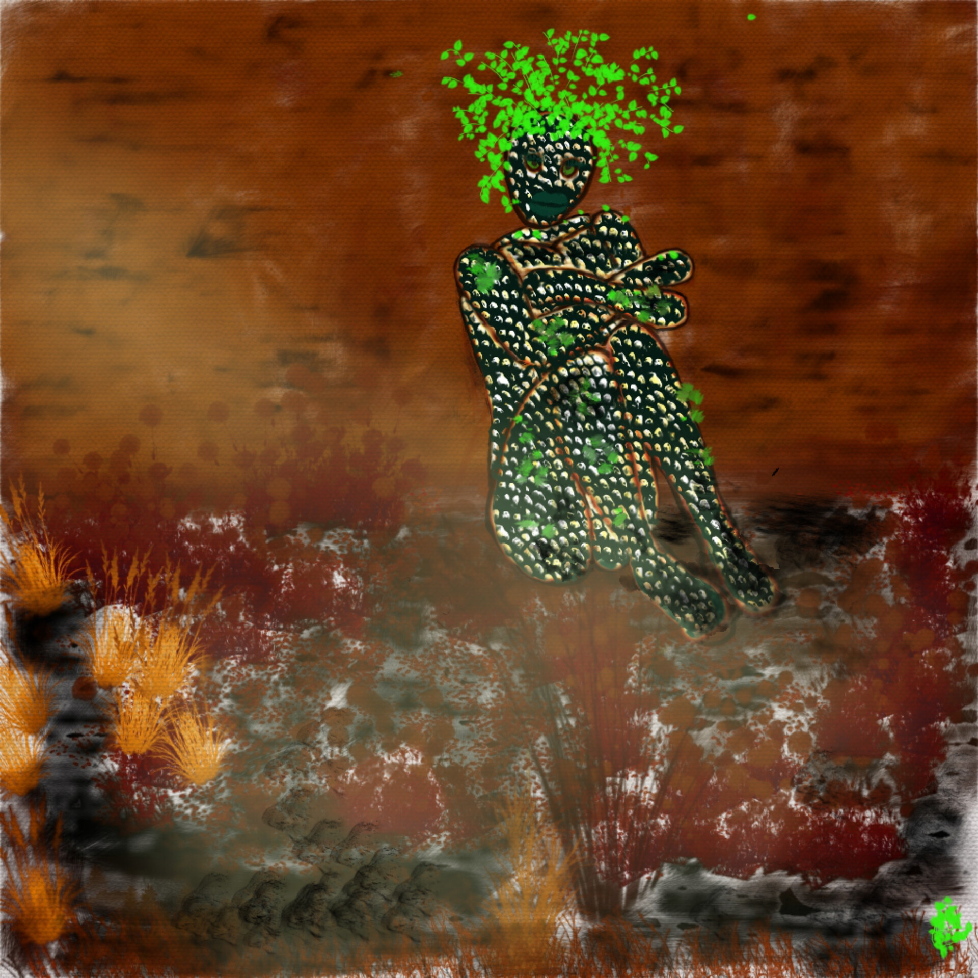 ArtStation - The Stone Lady is Sulking